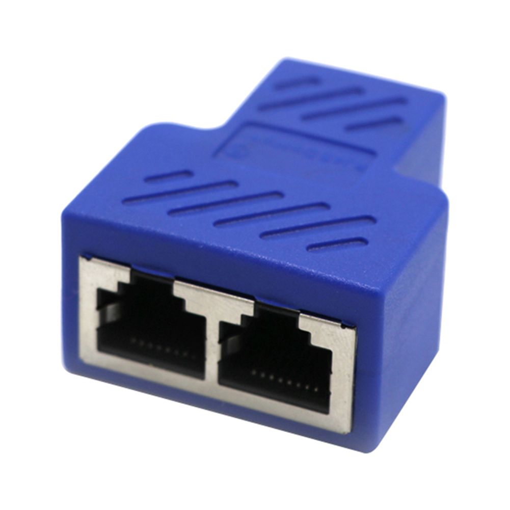 Fairnull 1 to 2 Dual Female Ports CAT5/6/7 RJ45 Splitter LAN Network ...