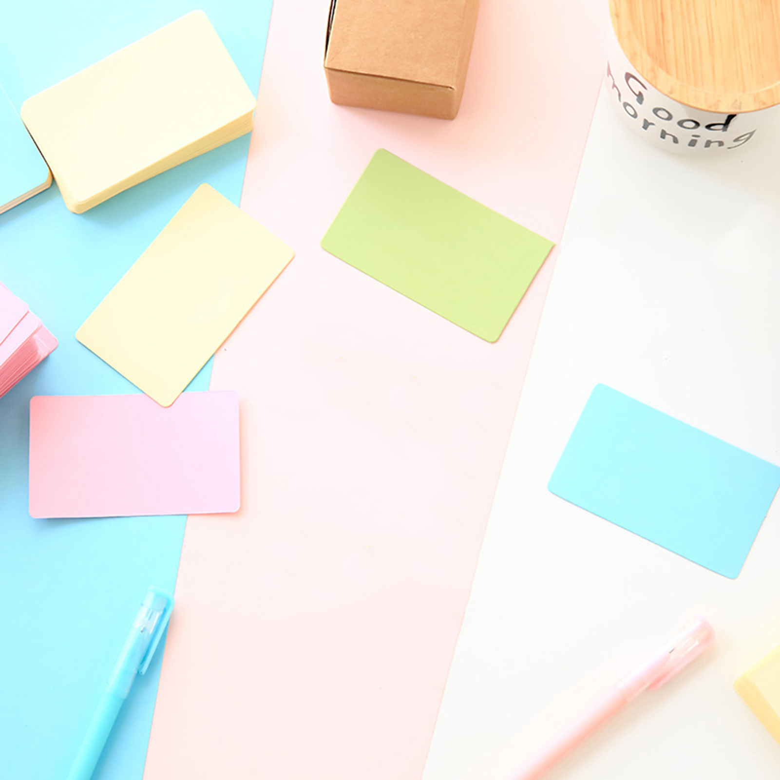 Fairnull 105PCS Index Card Small Paper Note Card Double-Sided Writable ...