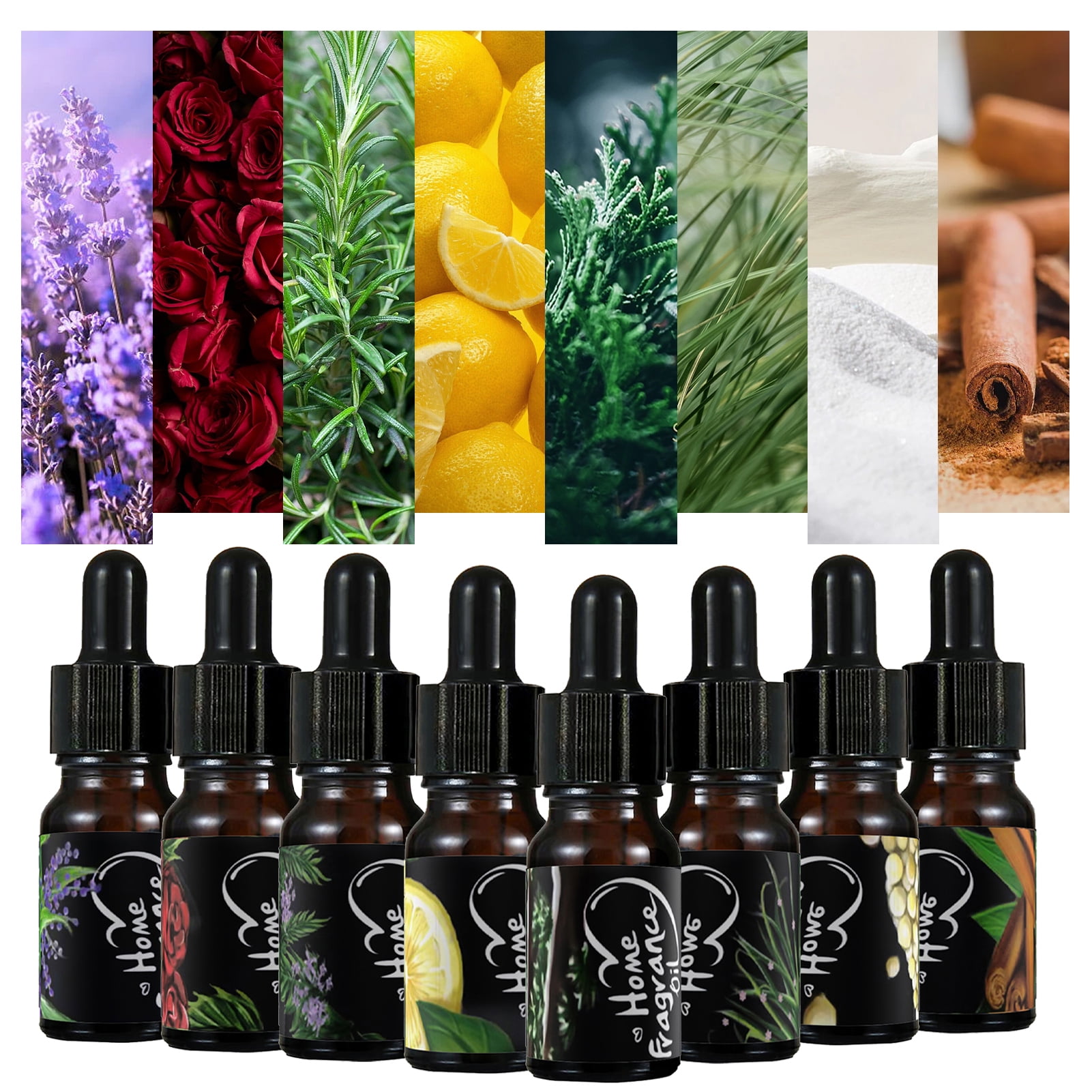 Fairnull 10ml Aromatherapy Essential Oil with Dropper Natural Plant ...