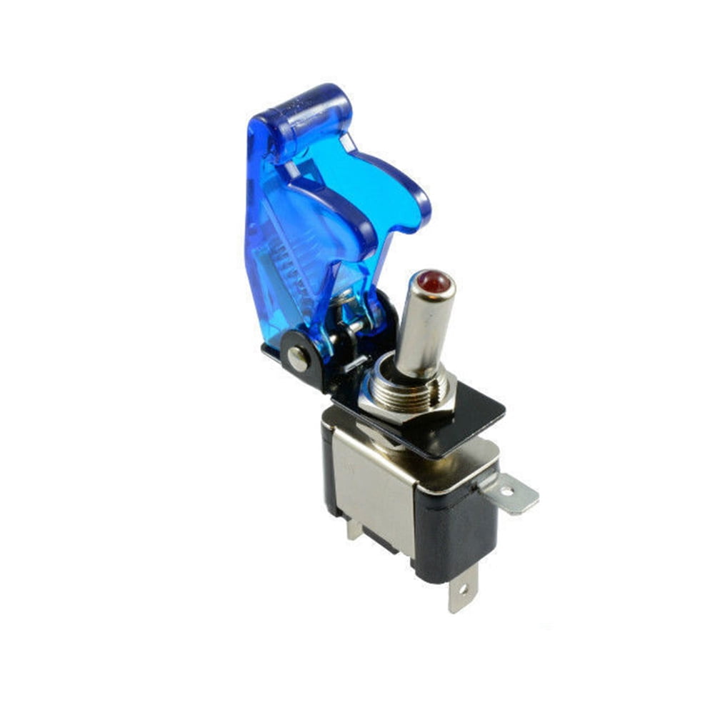Fairnull 12V 20A Car Dash Toggle SPST ON-OFF Illuminated LED Flip Up ...