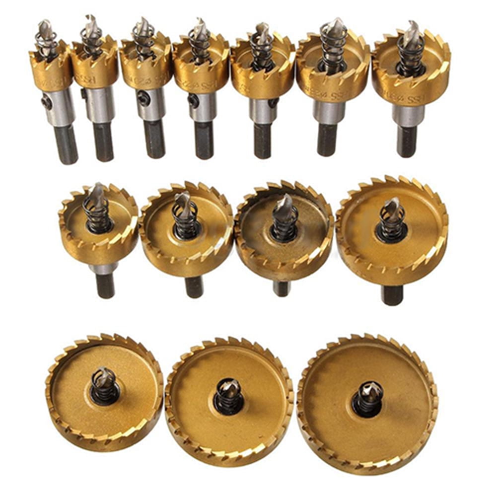 Fairnull 16-60mm HSS Drill Bit Hole Saw Metal Steel Set Cutter Tool for ...