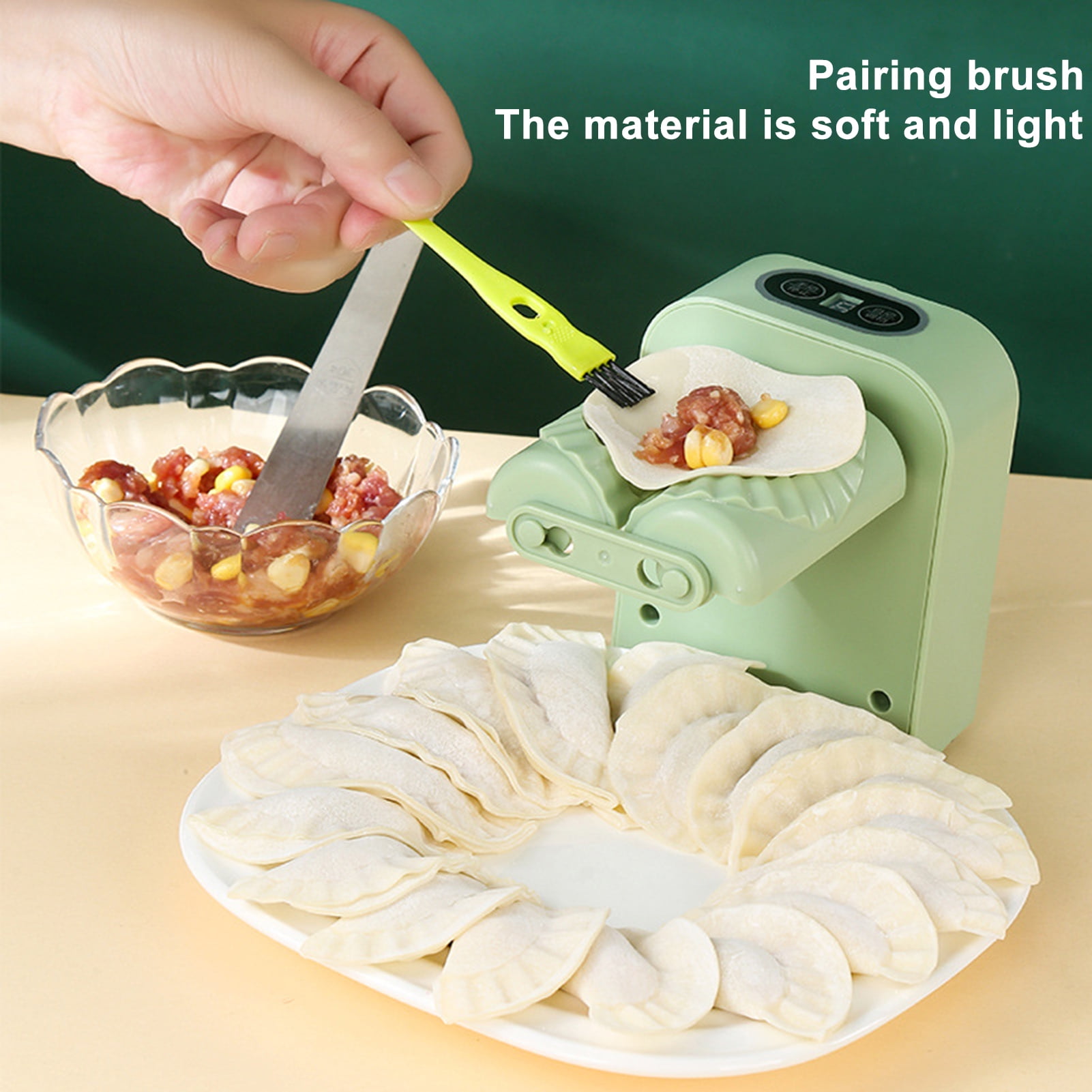 Fairnull 2 Modes One Second Forming Dumpling Machine with Spoon Brush ...