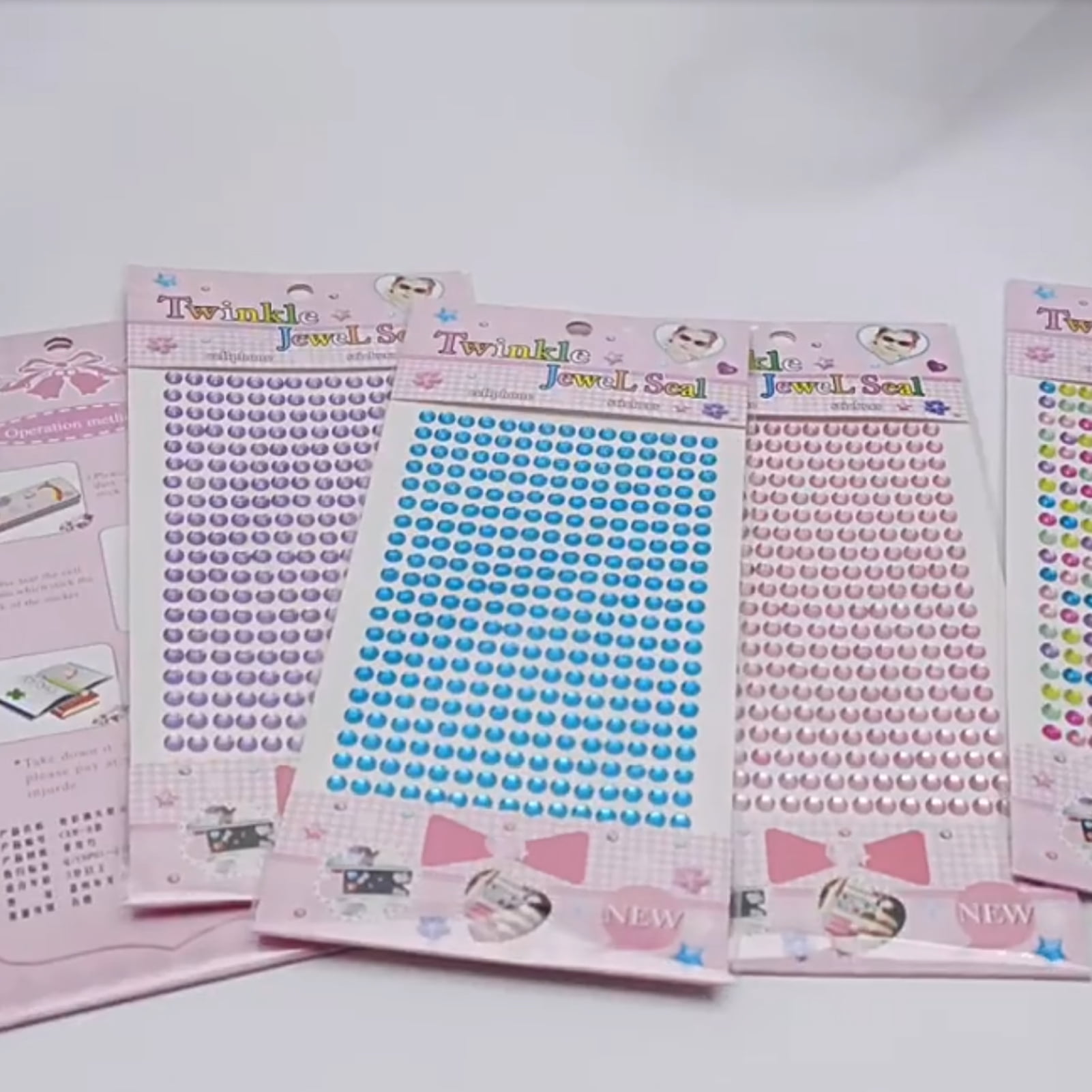 Fairnull 2 Set DIY Sticker Easy to Paste Twinkle Self-adhesive 5mm ...