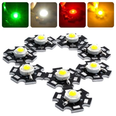 Uxcell LED Diode Lights Plastic DC3-3.4V Bulb Lamps Light Emitting ...