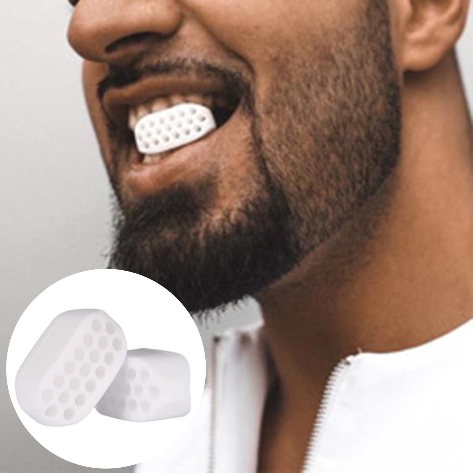 Fairnull 2Pcs Soft Silicone Jaw Line Lifting Face Exerciser Chew Muscle ...