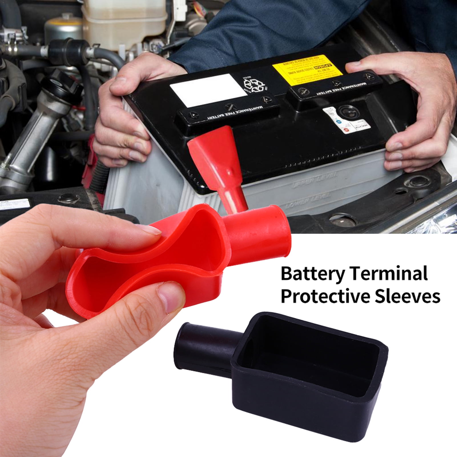 Fairnull 2Pcs Universal Battery Terminal Covers Replacement Car Battery ...