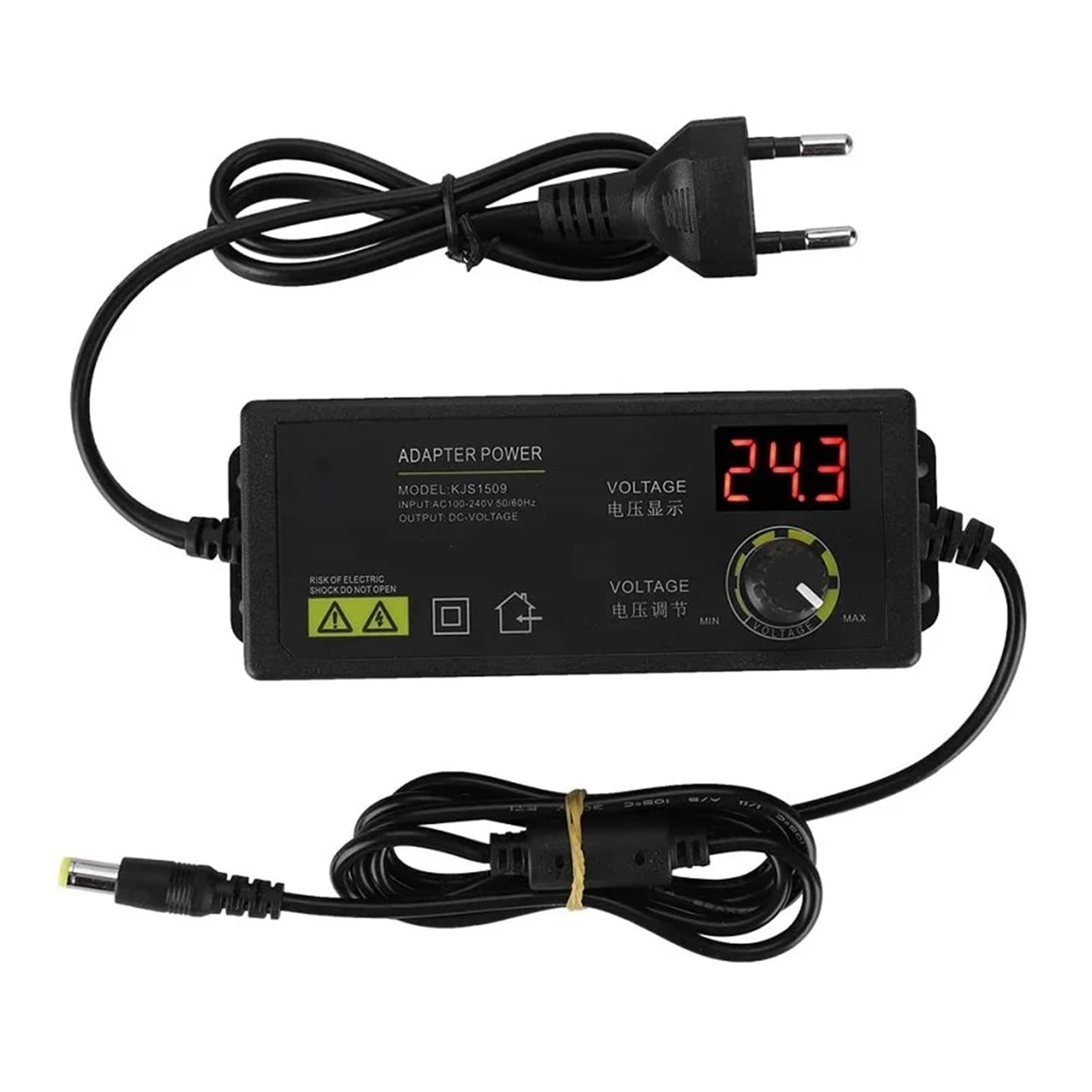 Fairnull 3-36V 60W Power Adapter Adjustable Voltage with LED LCD ...