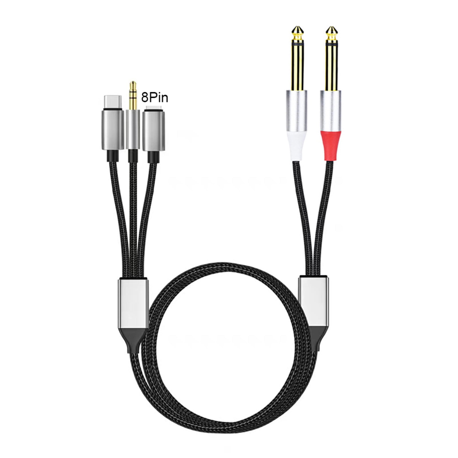 Fairnull 3-in-1 Audio Cord Plug-Play Portable Universal Braided Audio ...