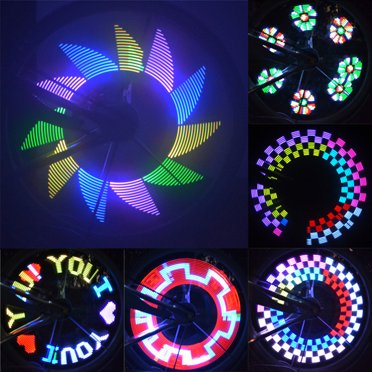 Spencer 32 LED Bike Spoke Lights Waterproof Bicycle Wheel Lights for ...