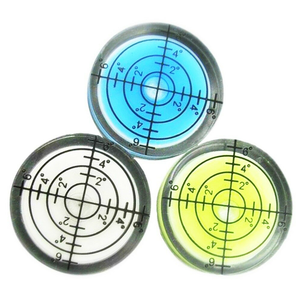 Fairnull 32x7mm Portable Mini Spirit Level Bubble Round Bullseye Design ...