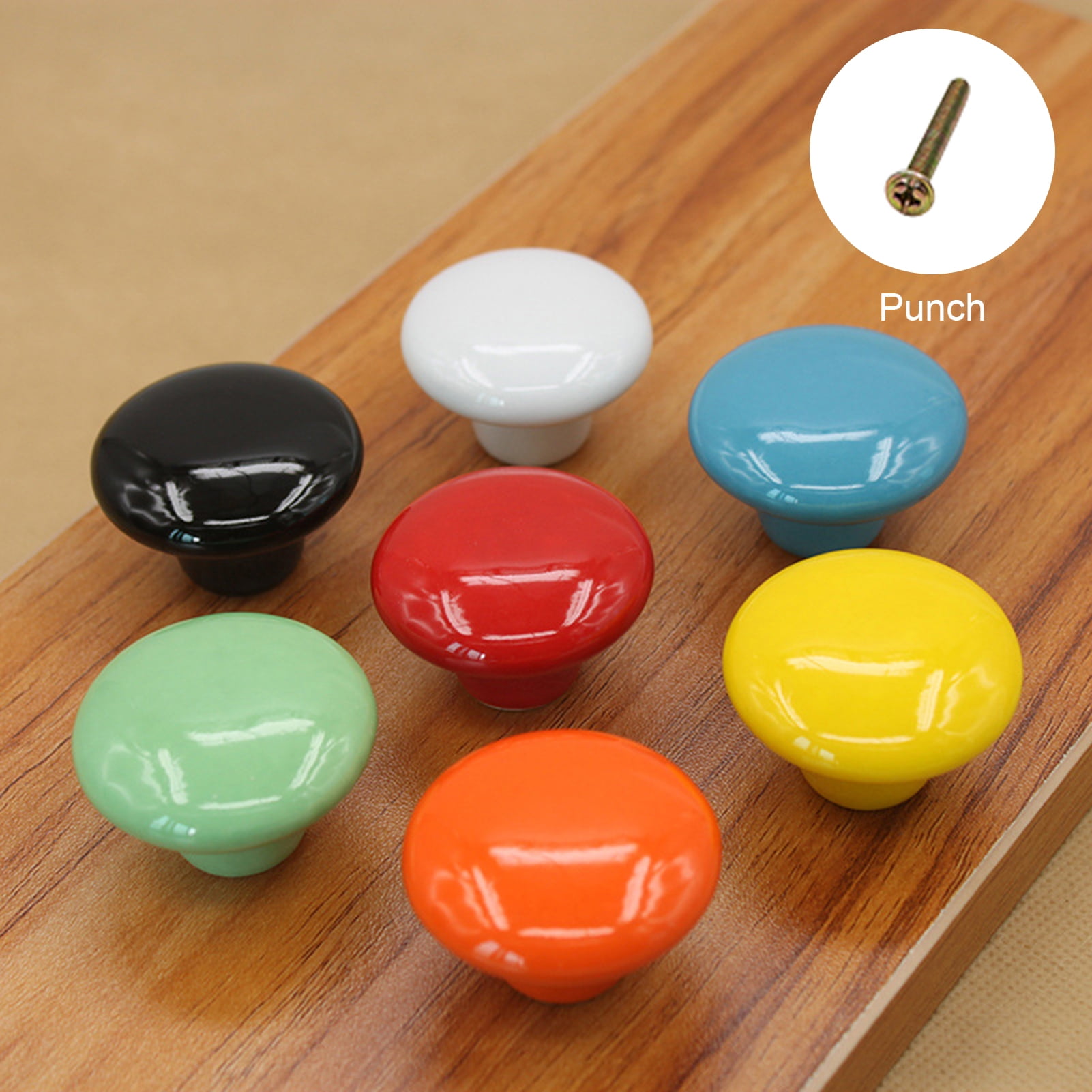 Fairnull 38mm Colorful Cabinet Knobs Anti-rust Home Improvement ...