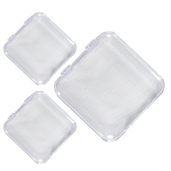 Fairnull 3Pcs False Nails Storage Box with Lid Transparent Plastic ...
