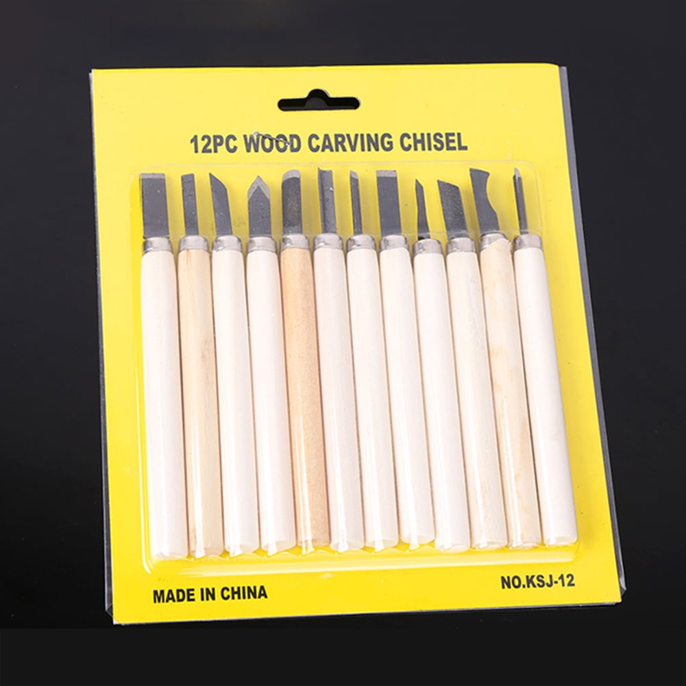 Fairnull 5/6/8/10/12Pcs Wood Carving Chisel Sculpting Knife Gouges ...
