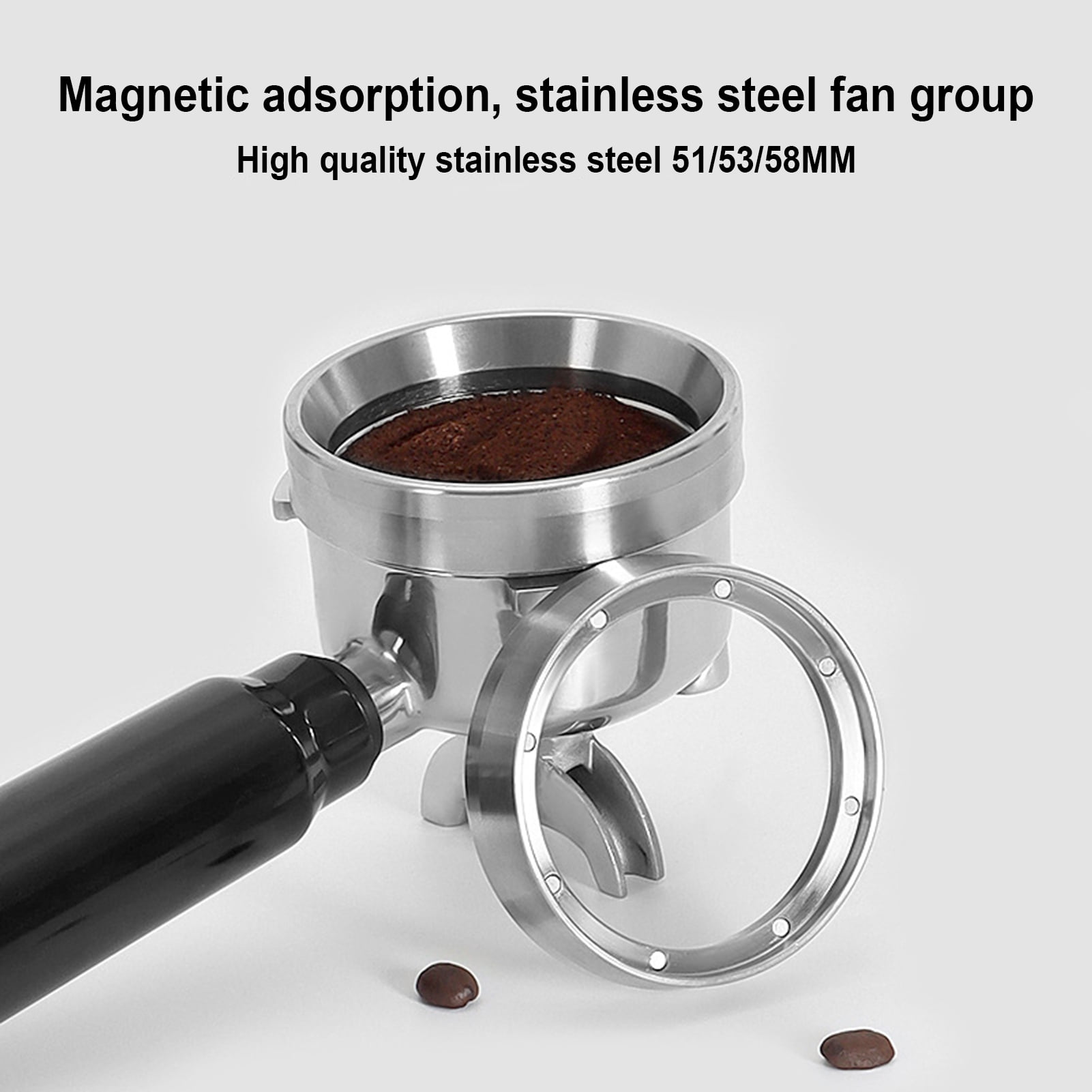 Fairnull 51/53/58mm Coffee Dosing Funnel Magnetic Rust-Proof Stainless ...