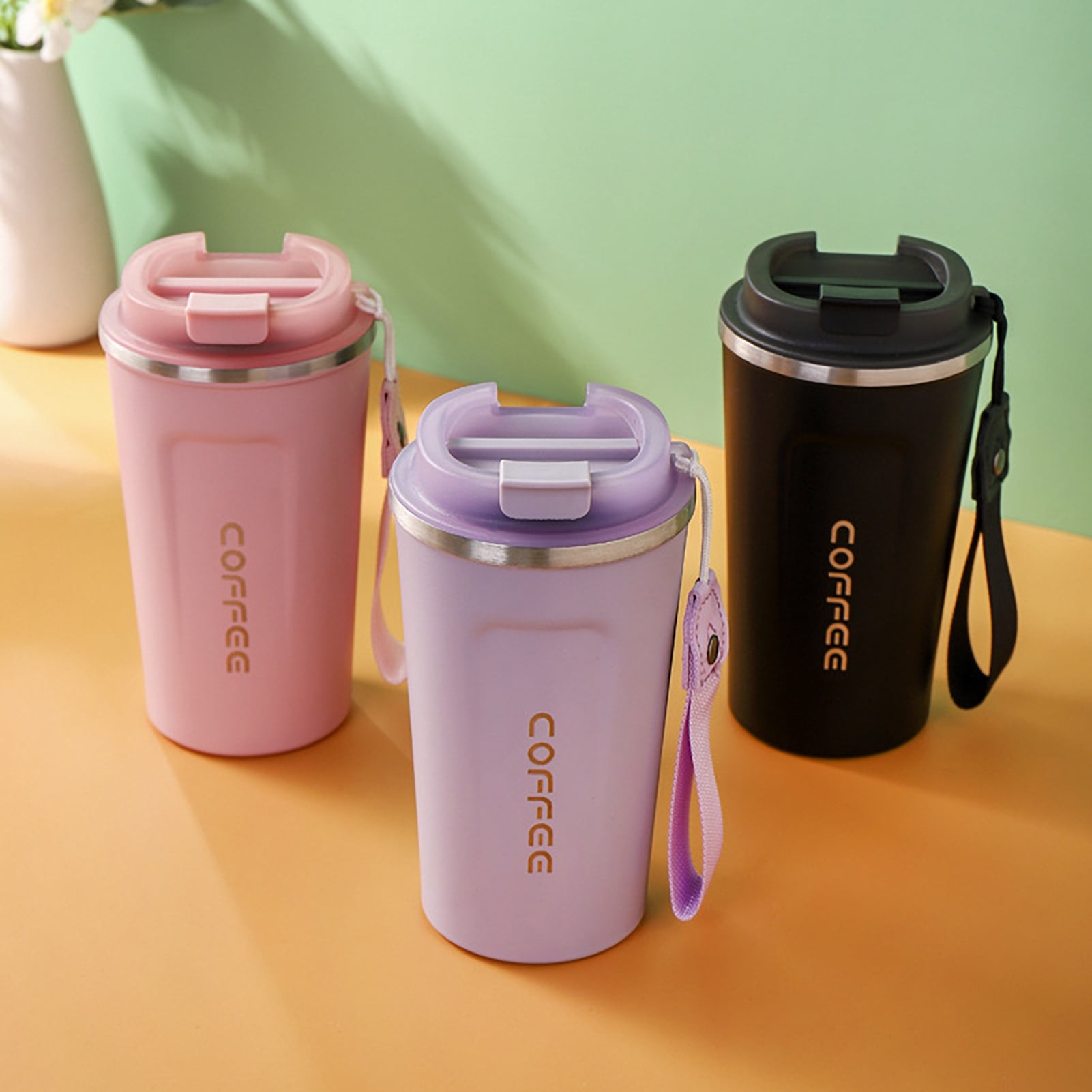 Fairnull 510ML Travel Coffee Mug Spill Proof with Seal Lid Insulated ...