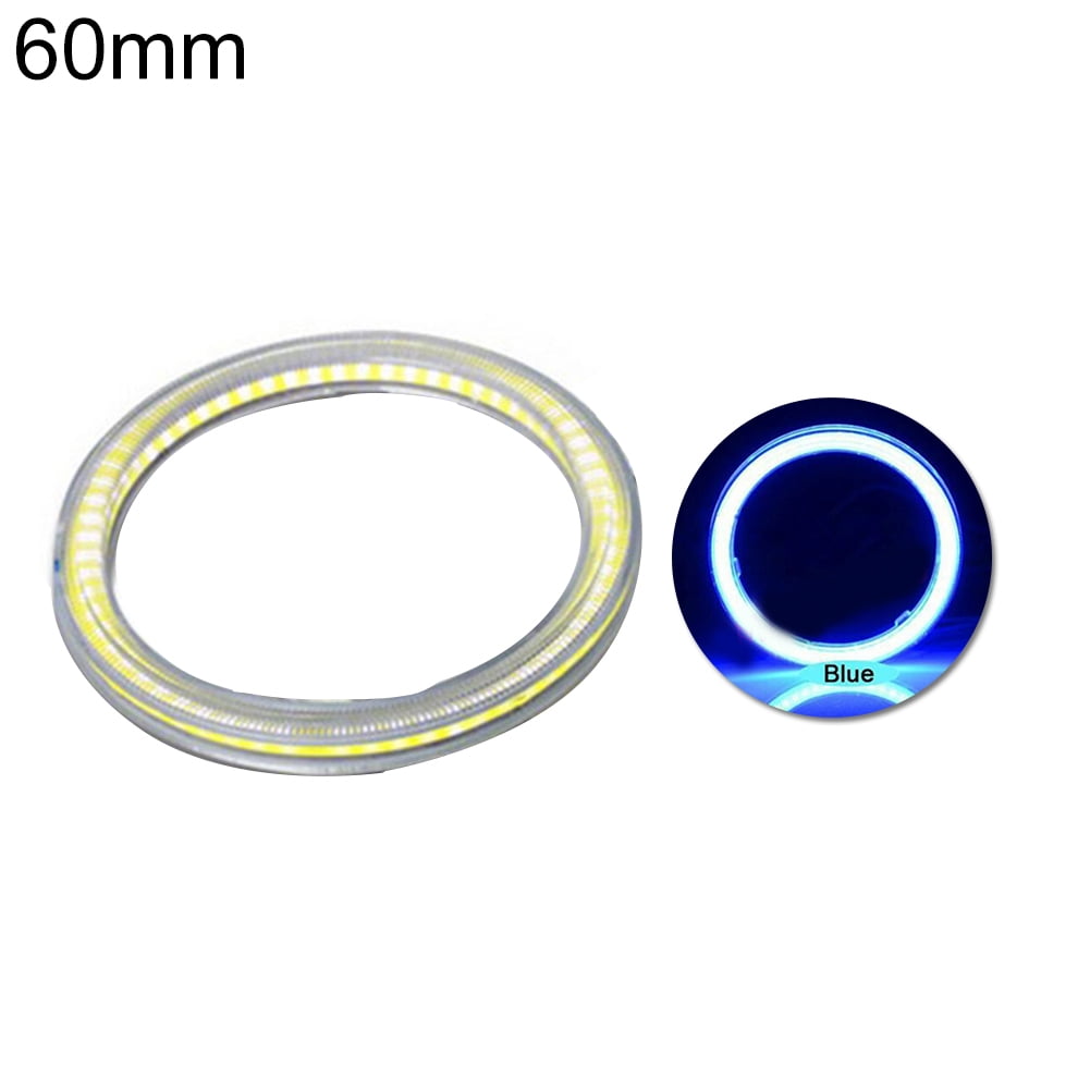 Fairnull 60mm-120mm Car Vehicle Universal COB Angel Eye LED Ring Light ...