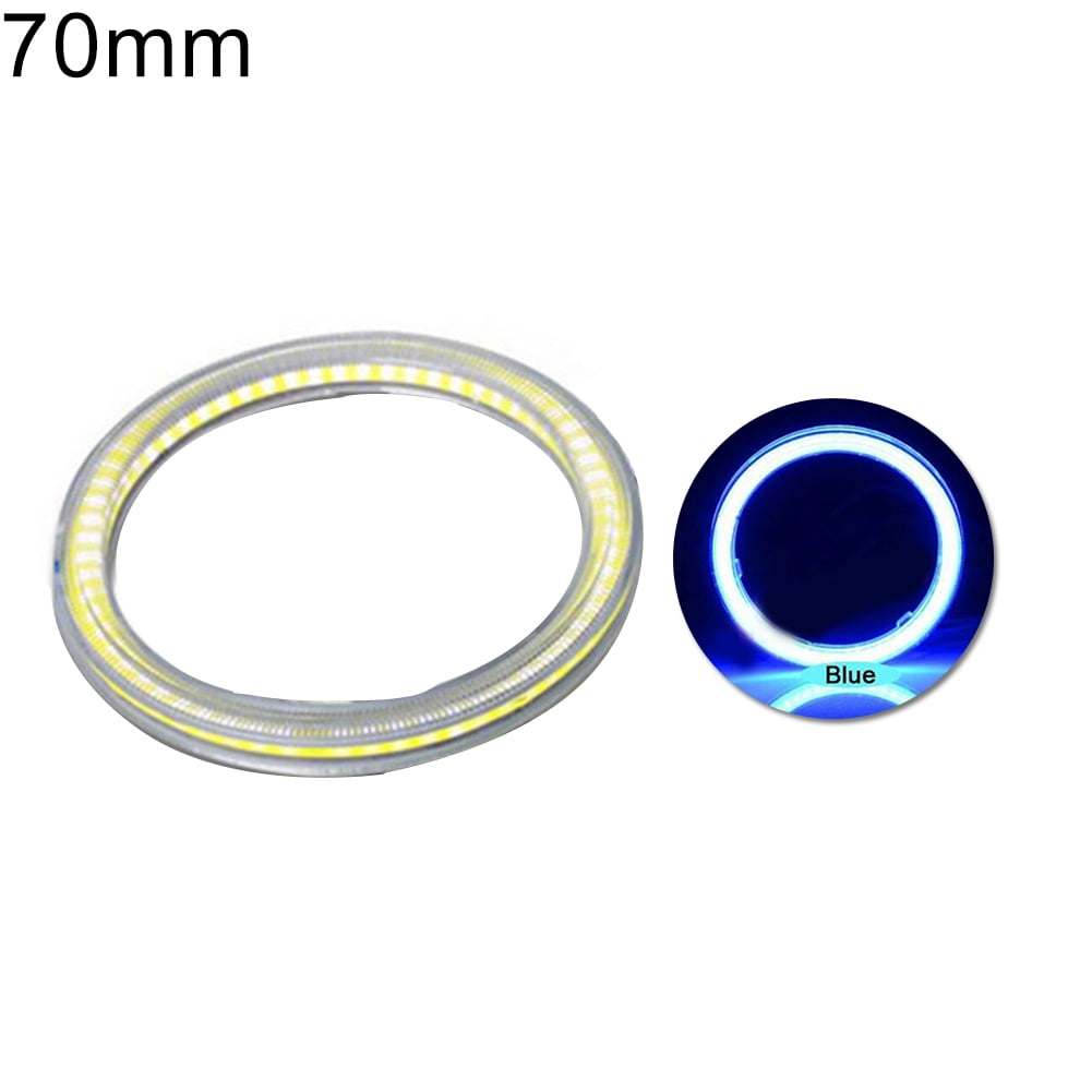 Fairnull 60mm-120mm Car Vehicle Universal COB Angel Eye LED Ring Light ...