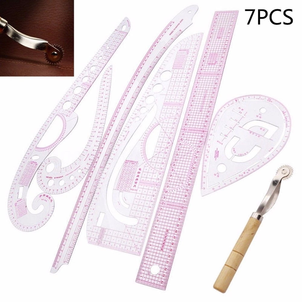 Fairnull 7Pcs Design Clothing Art Ruler French Curve Cut Plate Making ...
