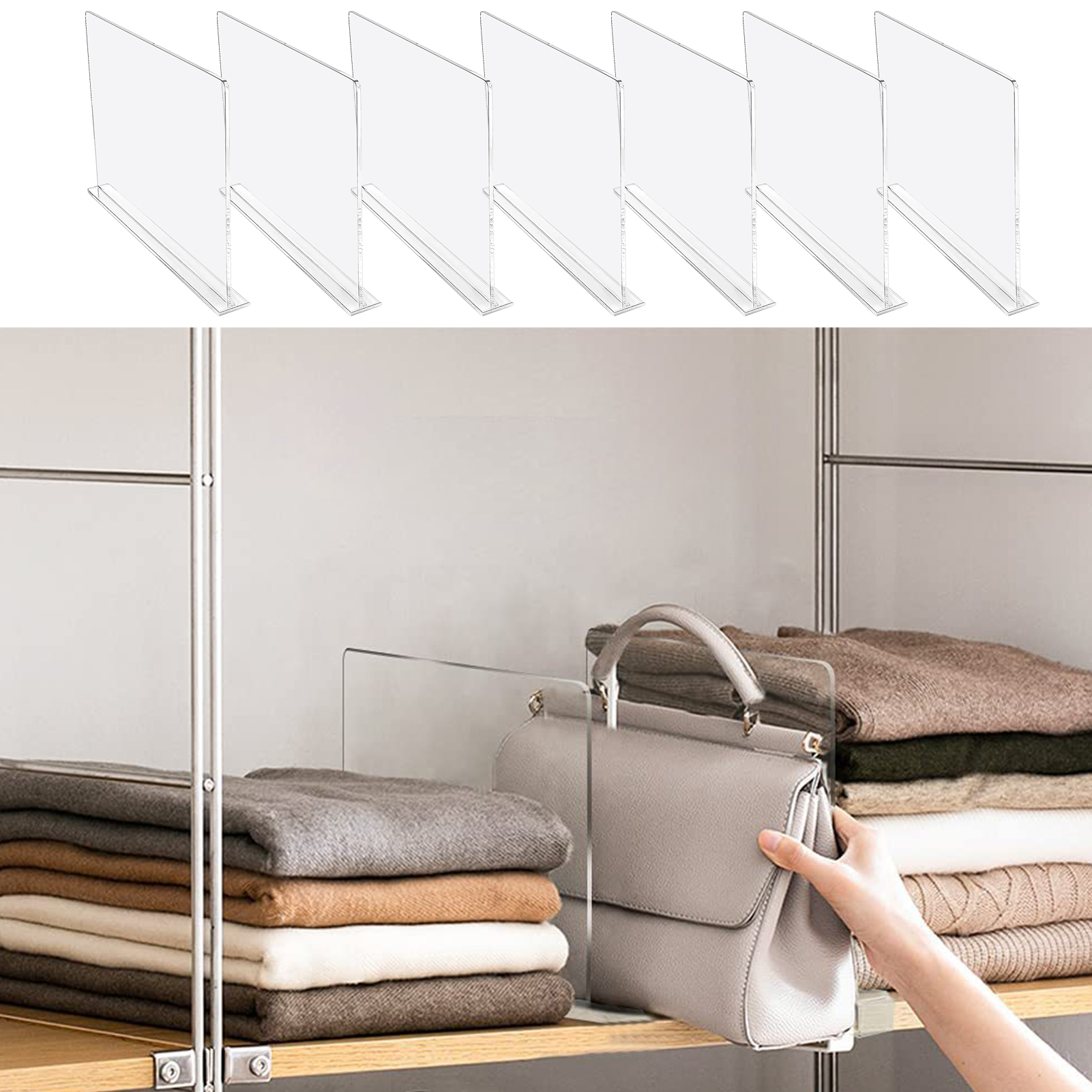 Fairnull Acrylic Divider High Stability Smooth Edge Transparent Not ...