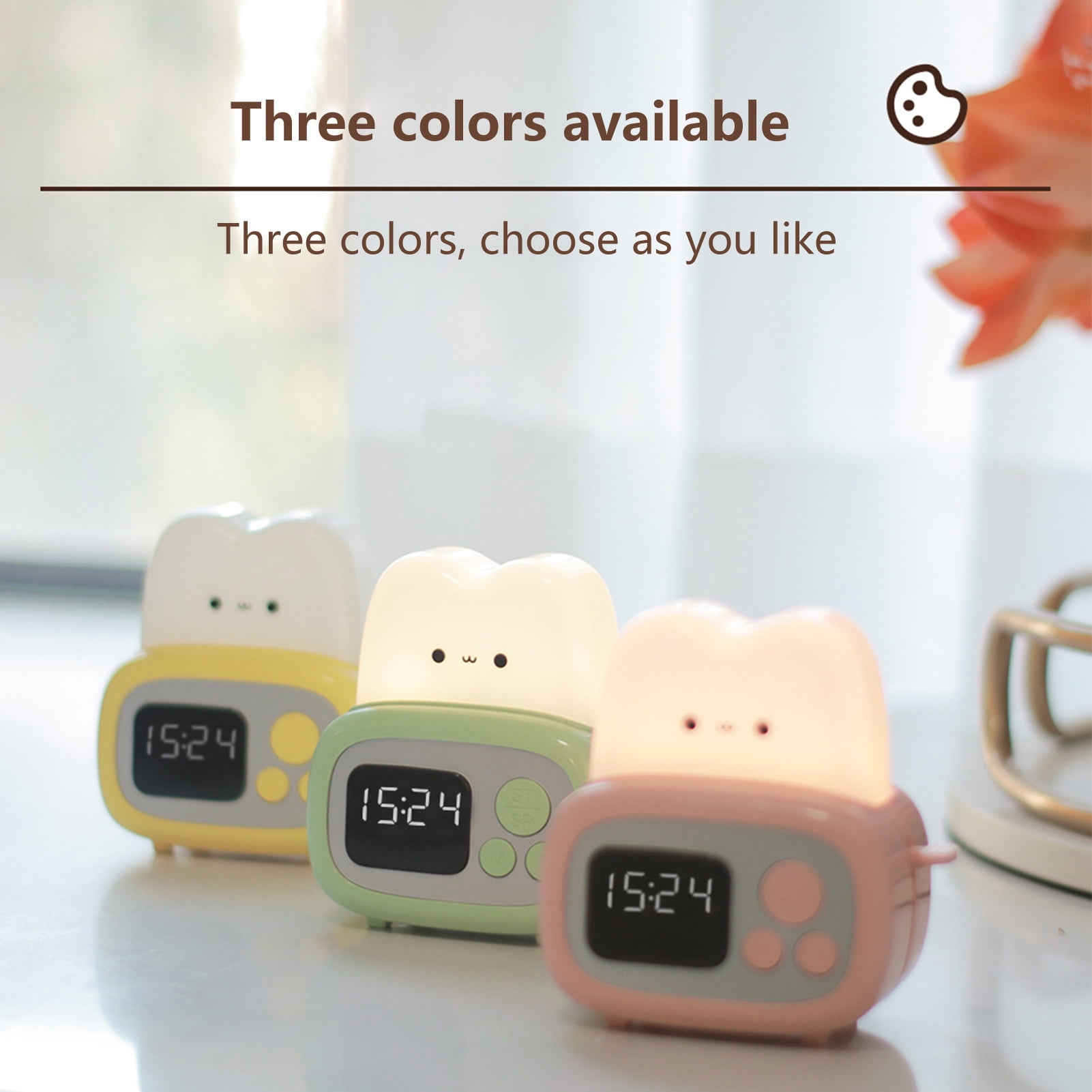 Fairnull Alarm Clock Night Light Bread Machine Design Precise Timing ...