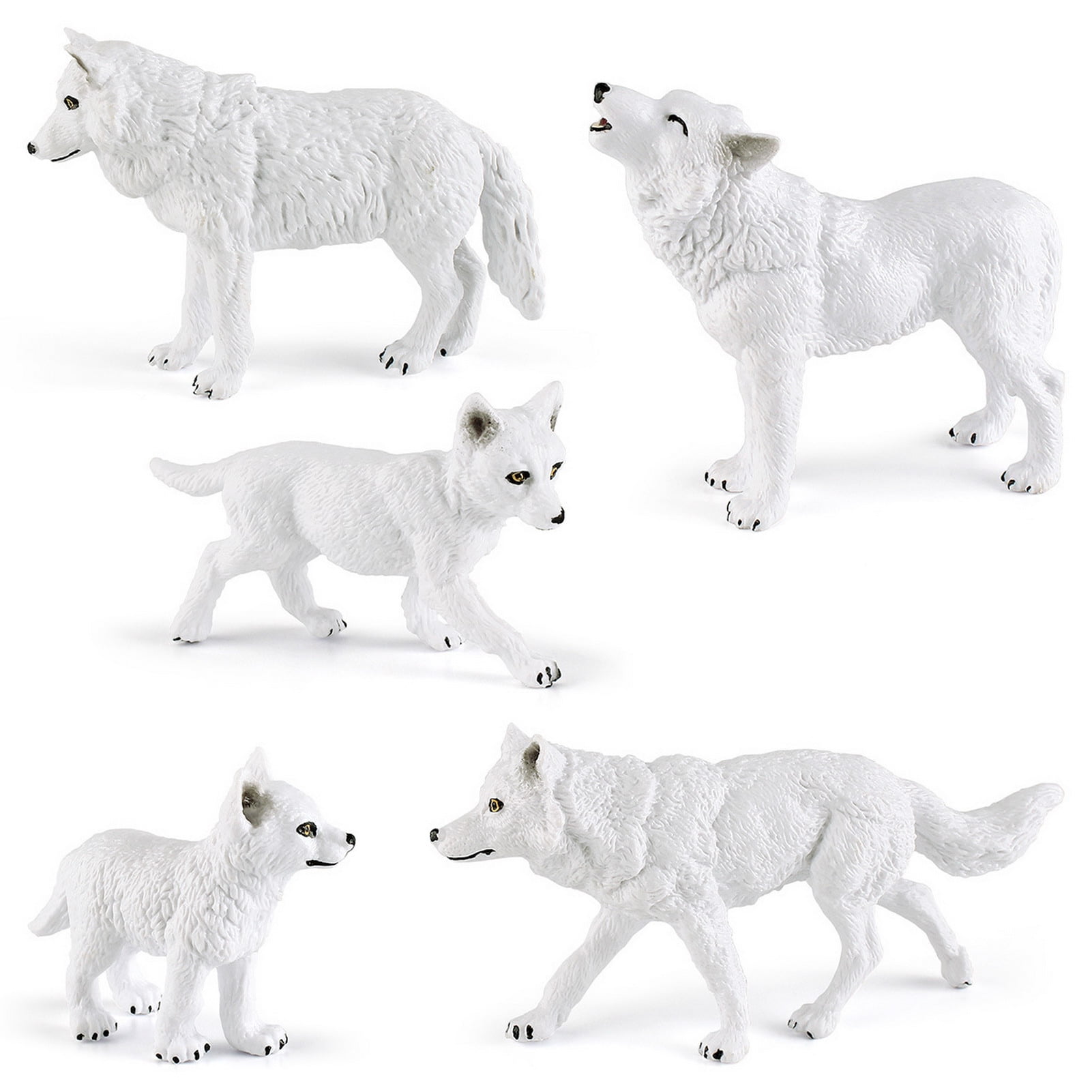 Fairnull Arctic Wolf Model Various Realistic White Wolf Miniature ...