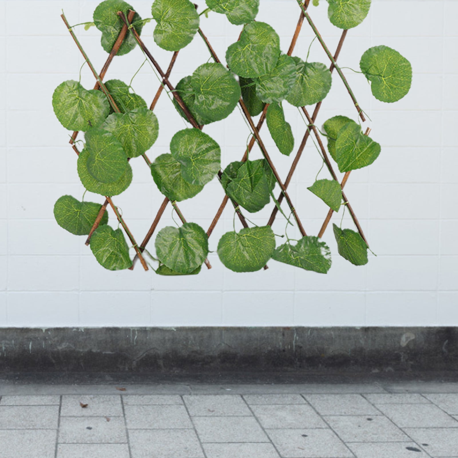 Fairnull Artificial Plant Fence Expandable Sunfast Plastic Realistic ...
