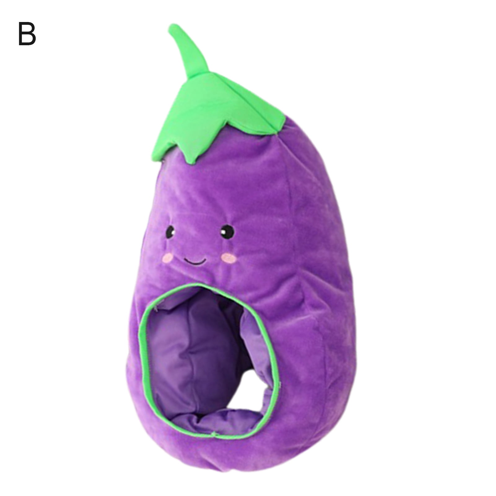 Fairnull Cactus Eggplant Watermelon Sunflower Soft Plush Doll Headgear
