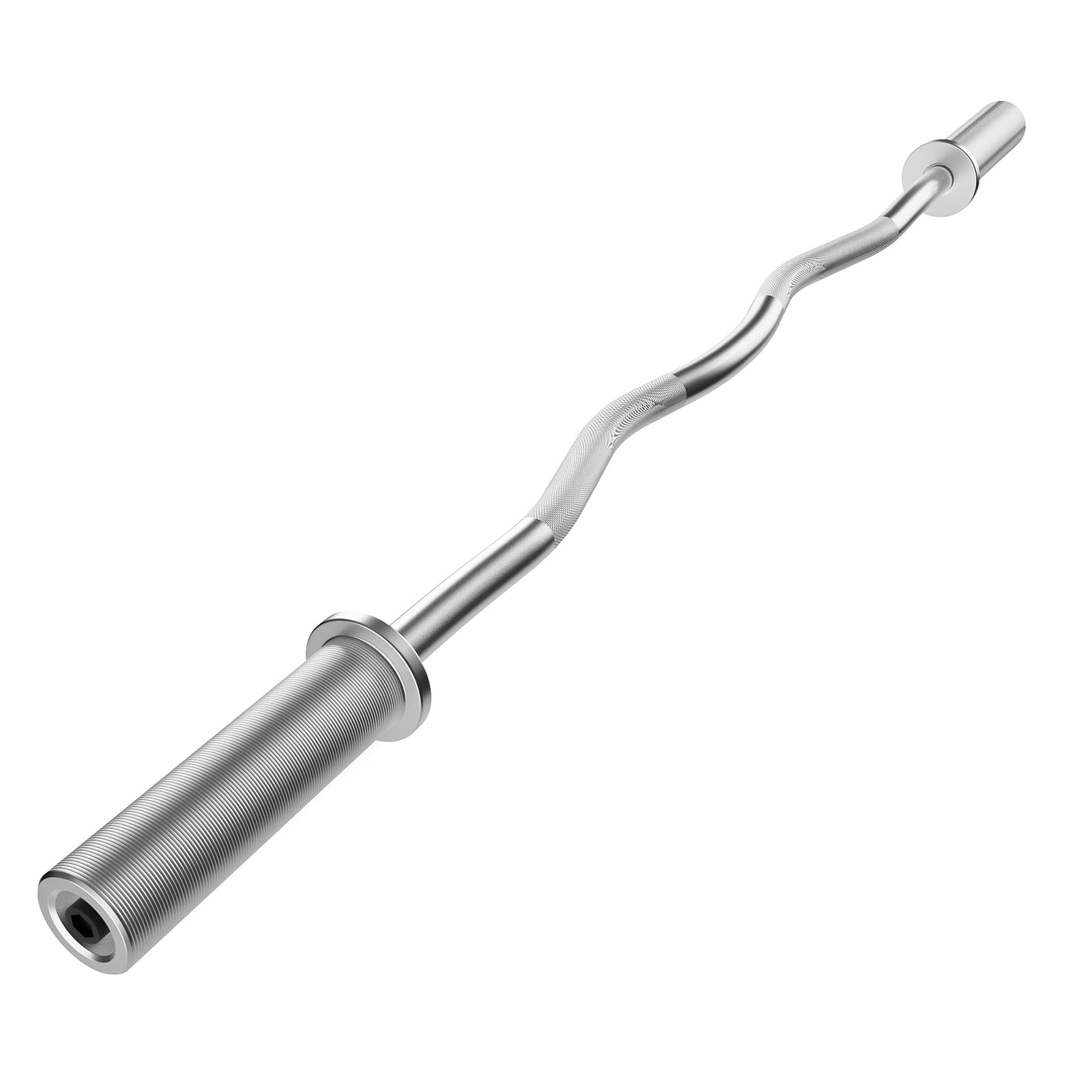 Fairnull Carbon Steel Barbell Bar, Bench Press Bar, 4FT Curved Rod ...