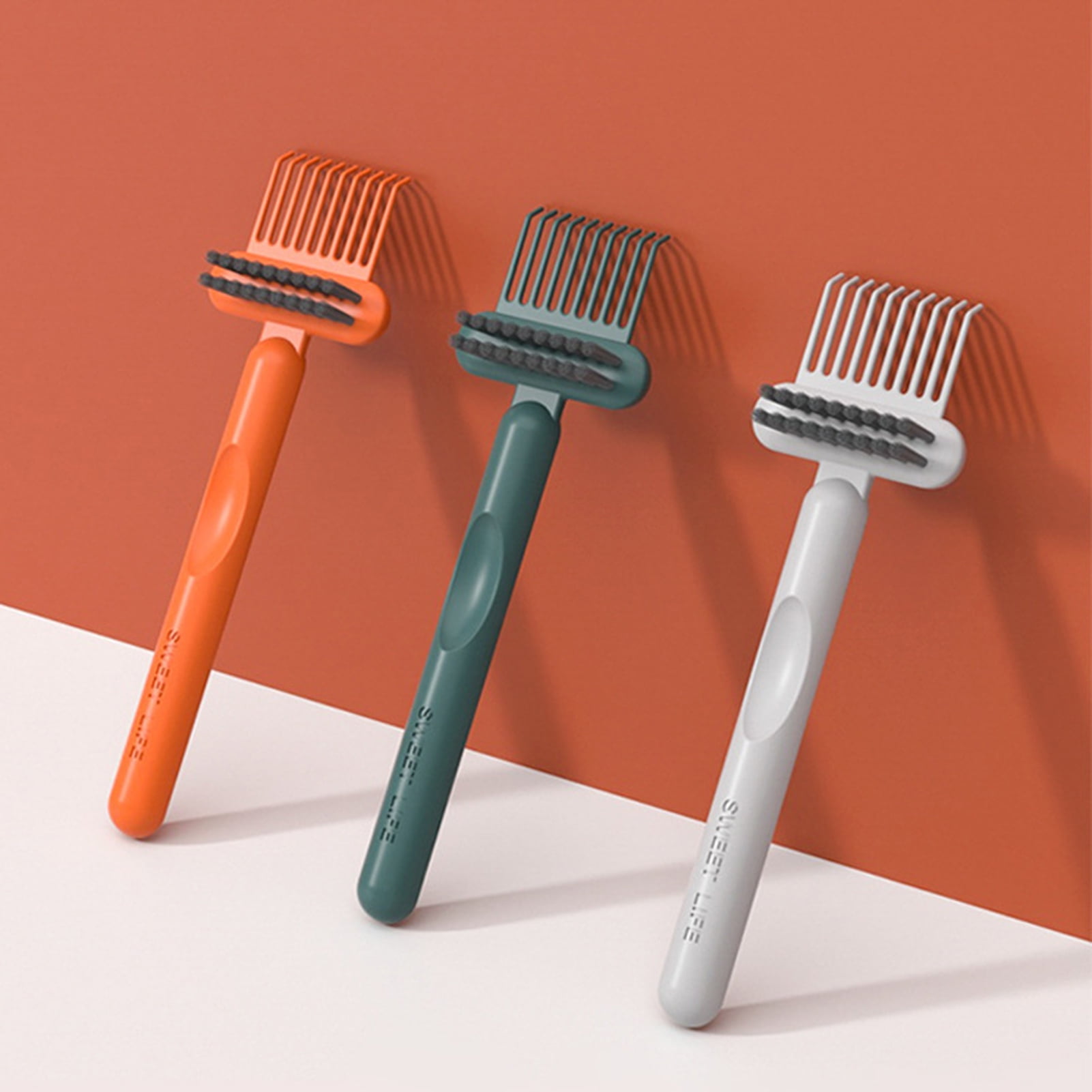 Fairnull Comb Cleaning Brush 2 in 1 Multipurpose Hollow Brush Head ...