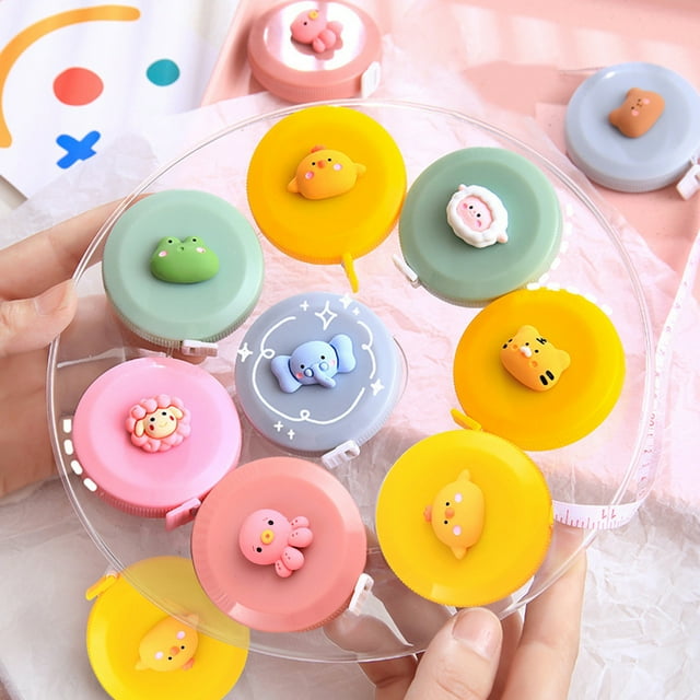 Fairnull Cute Cartoon Retractable Measuring Tape Mini Soft Height Waist ...