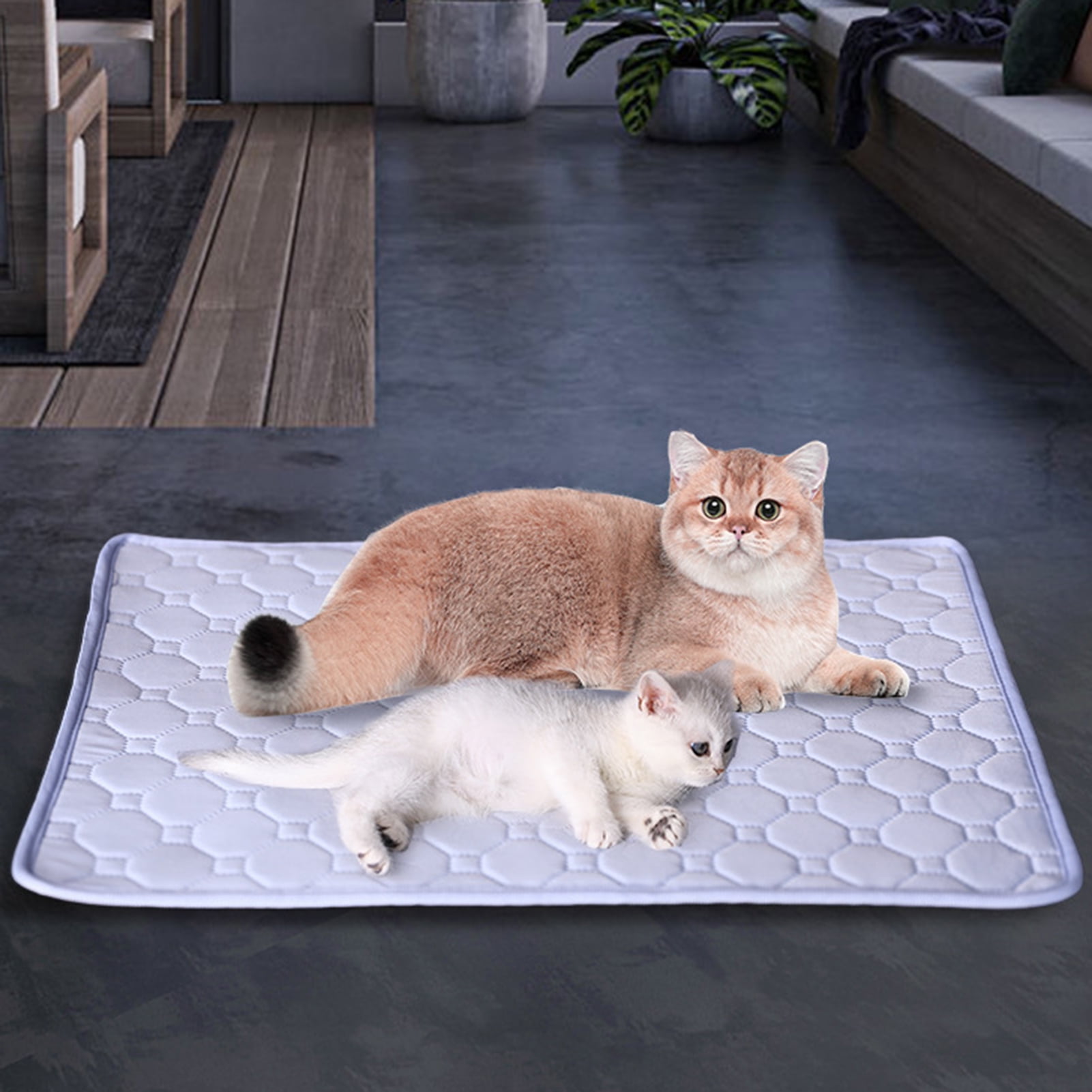 Fairnull Dog Cooling Mat Extra Large Thicken Self-Cooling Pet Pad for ...