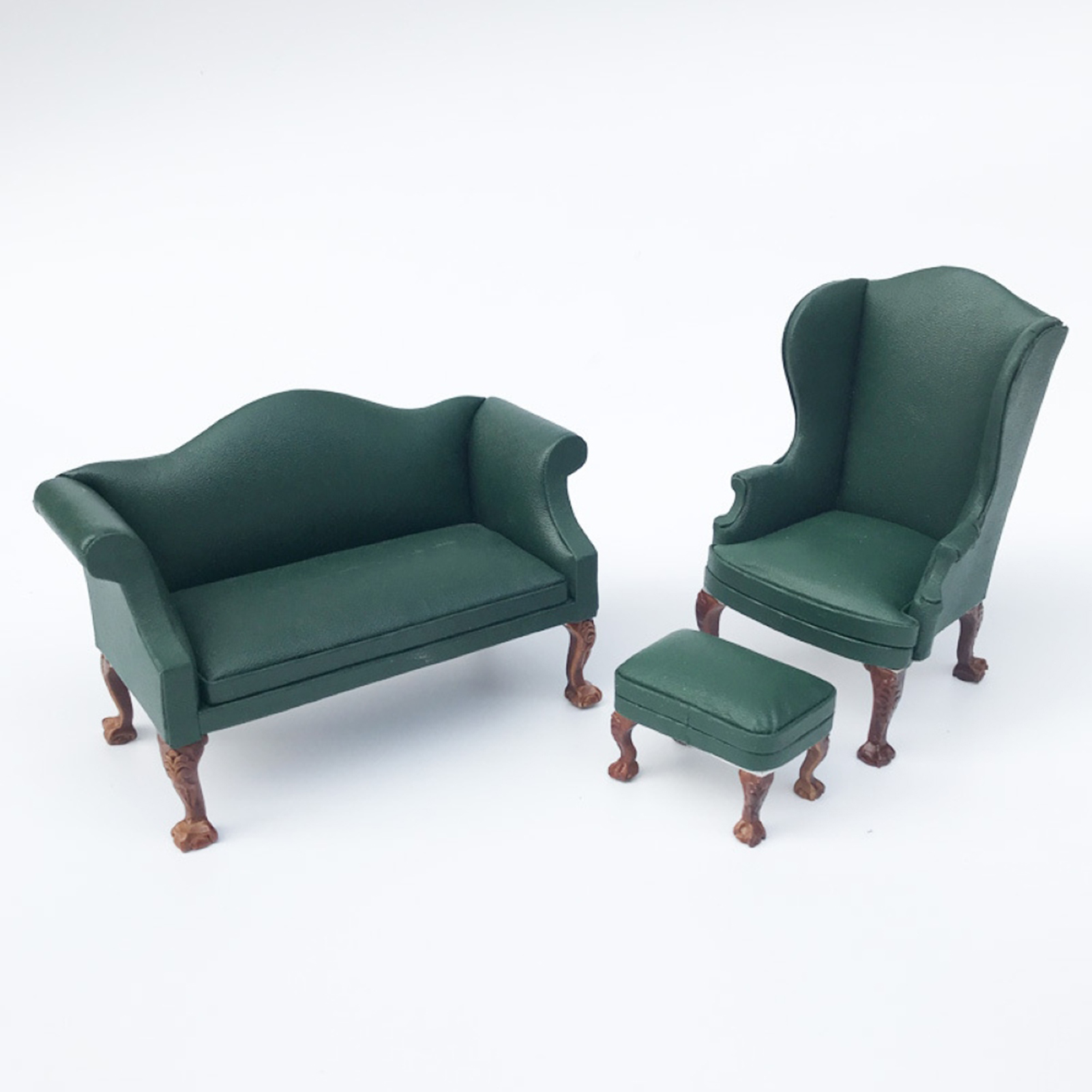 Fairnull Dollhouse Sofa High Simulation Decoration Wooden Dollhouse ...
