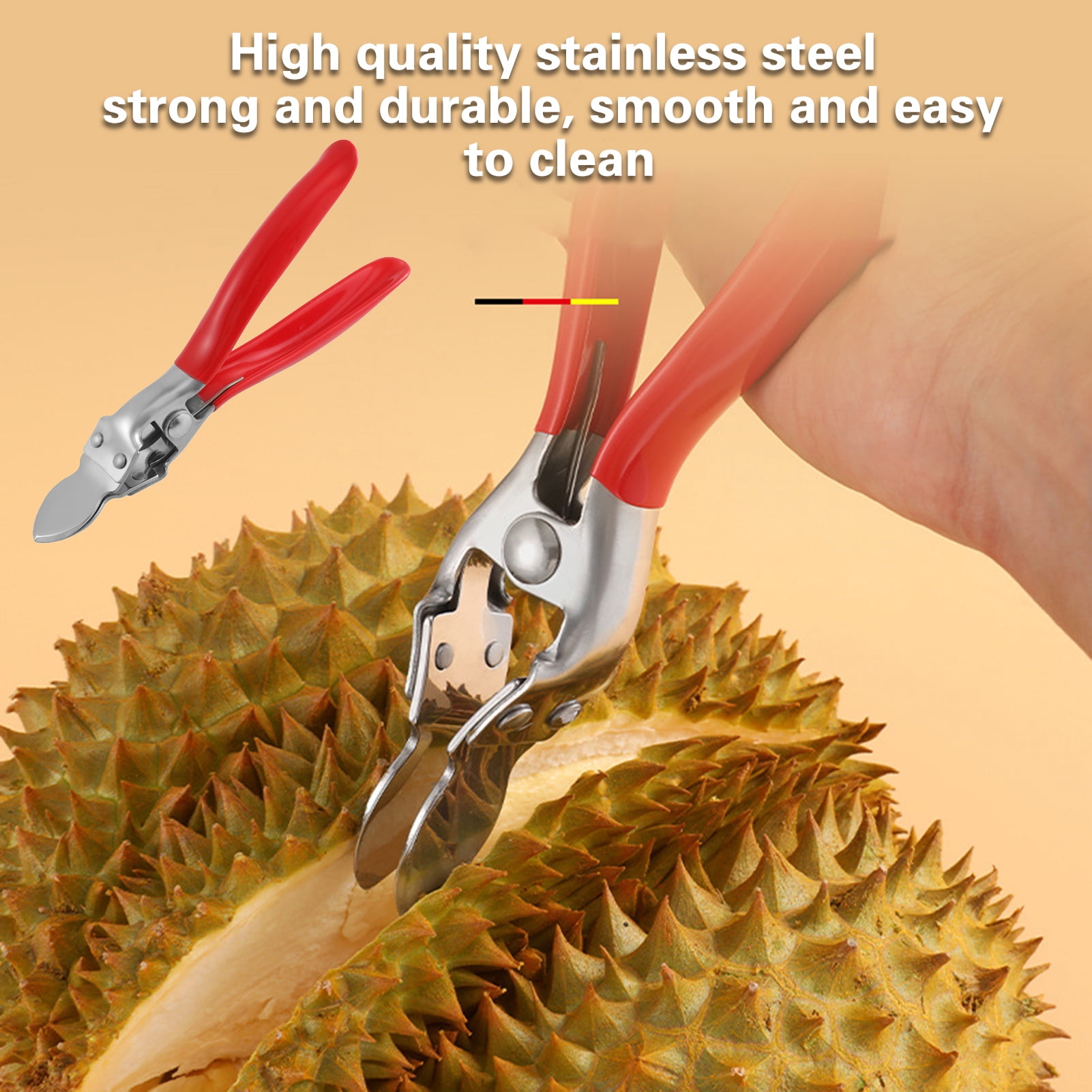 Fairnull Durian Opener Stainless Steel Rustproof Manual Fruit Peeling ...