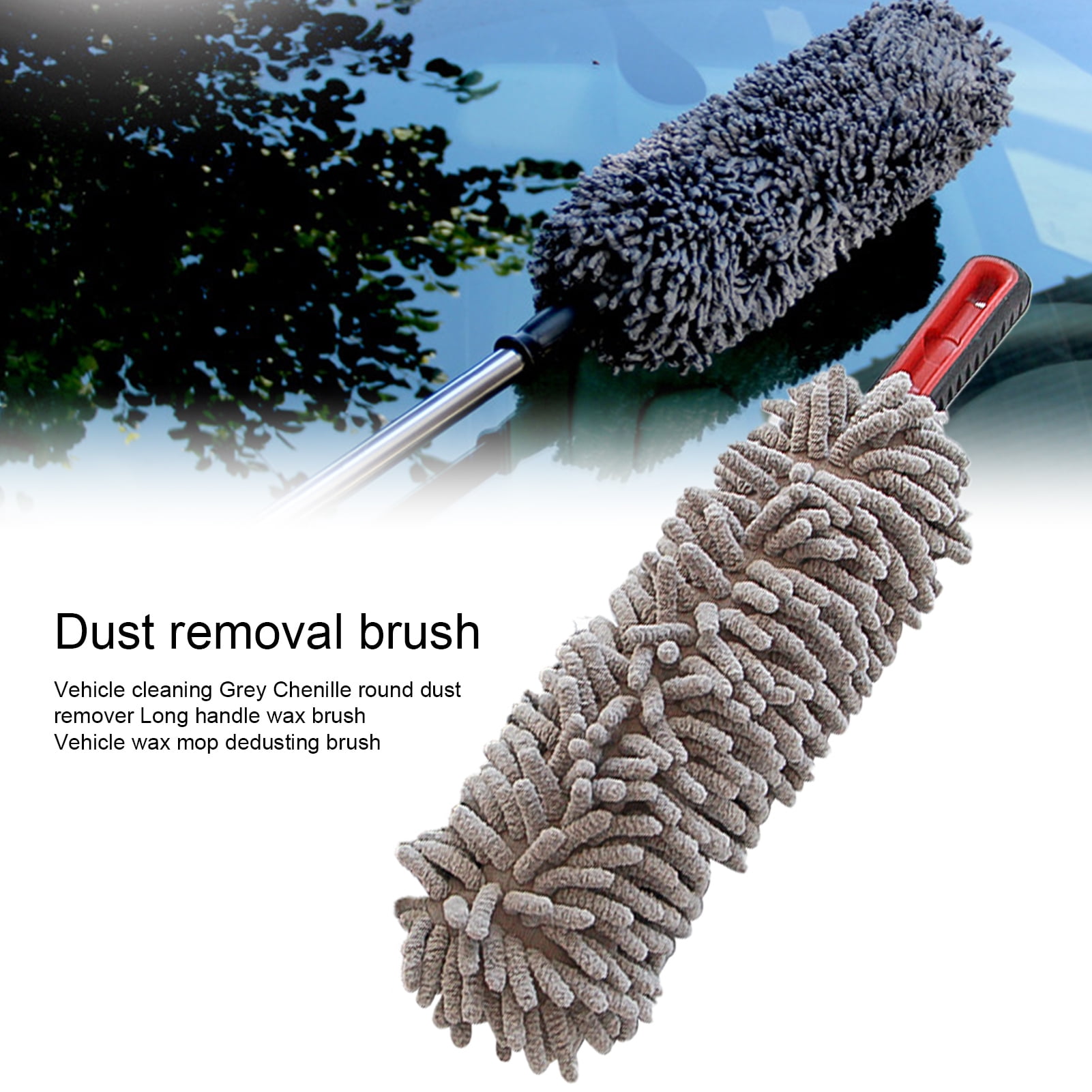 Fairnull Dust Brush with Handle Flexible Washable Chenille Ceiling Fans ...