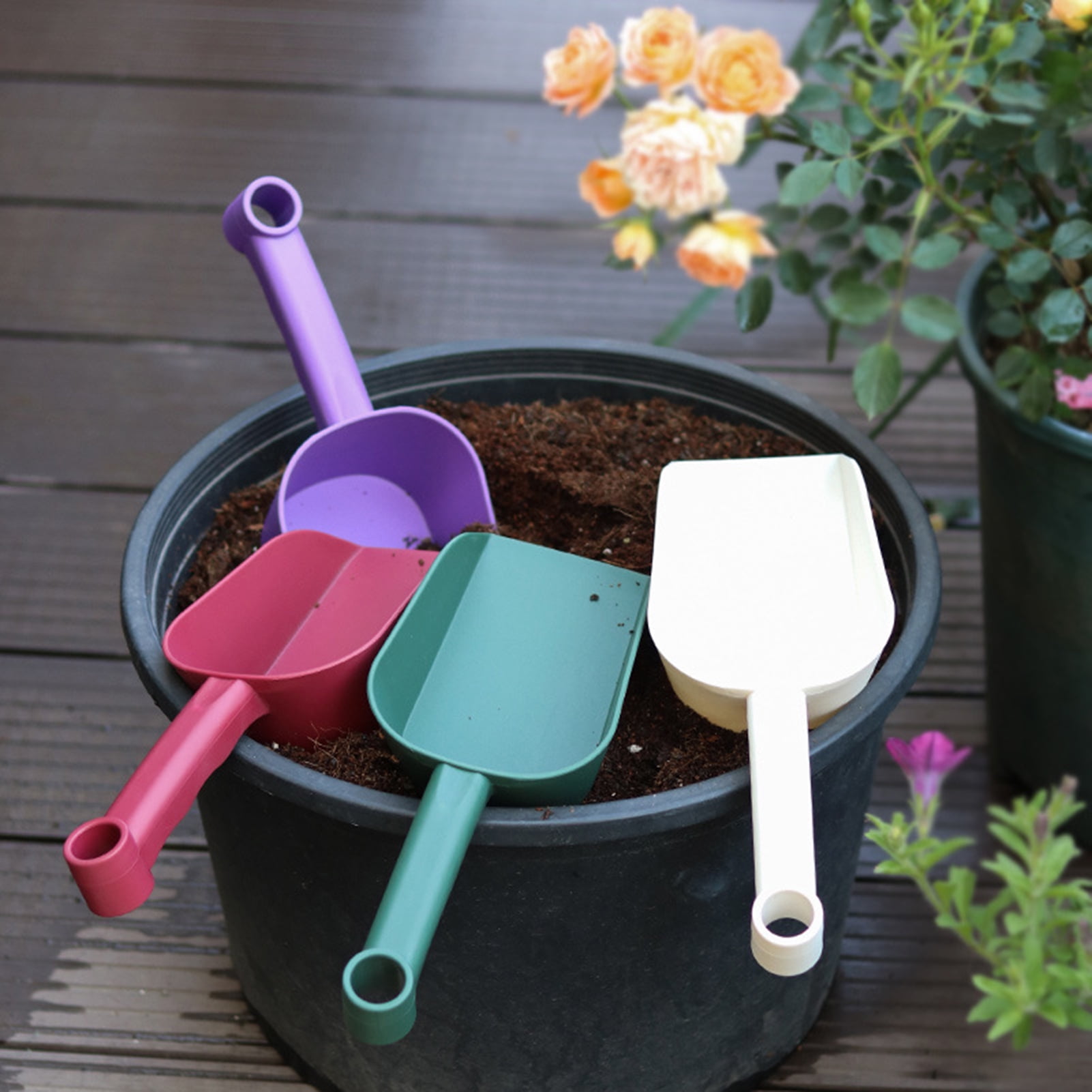 Fairnull Ergonomic Anti-slip Handle Planting Shovel Plastic Practical ...