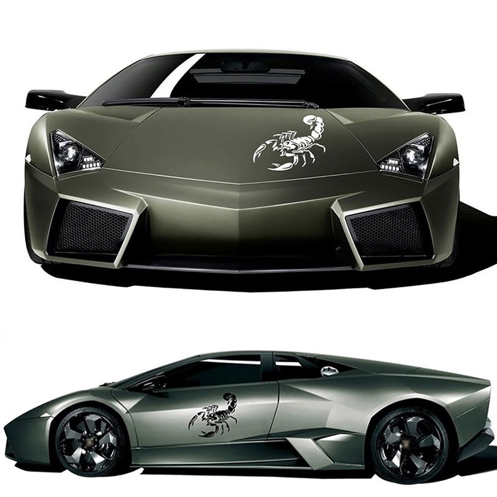 Fairnull Fashion Scorpion Reflective Car Vehicle Body Hood Window ...