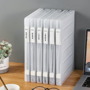 The Home Edit Office File Box with Top Handle, Clear Plastic, 13.3" x 7 ...