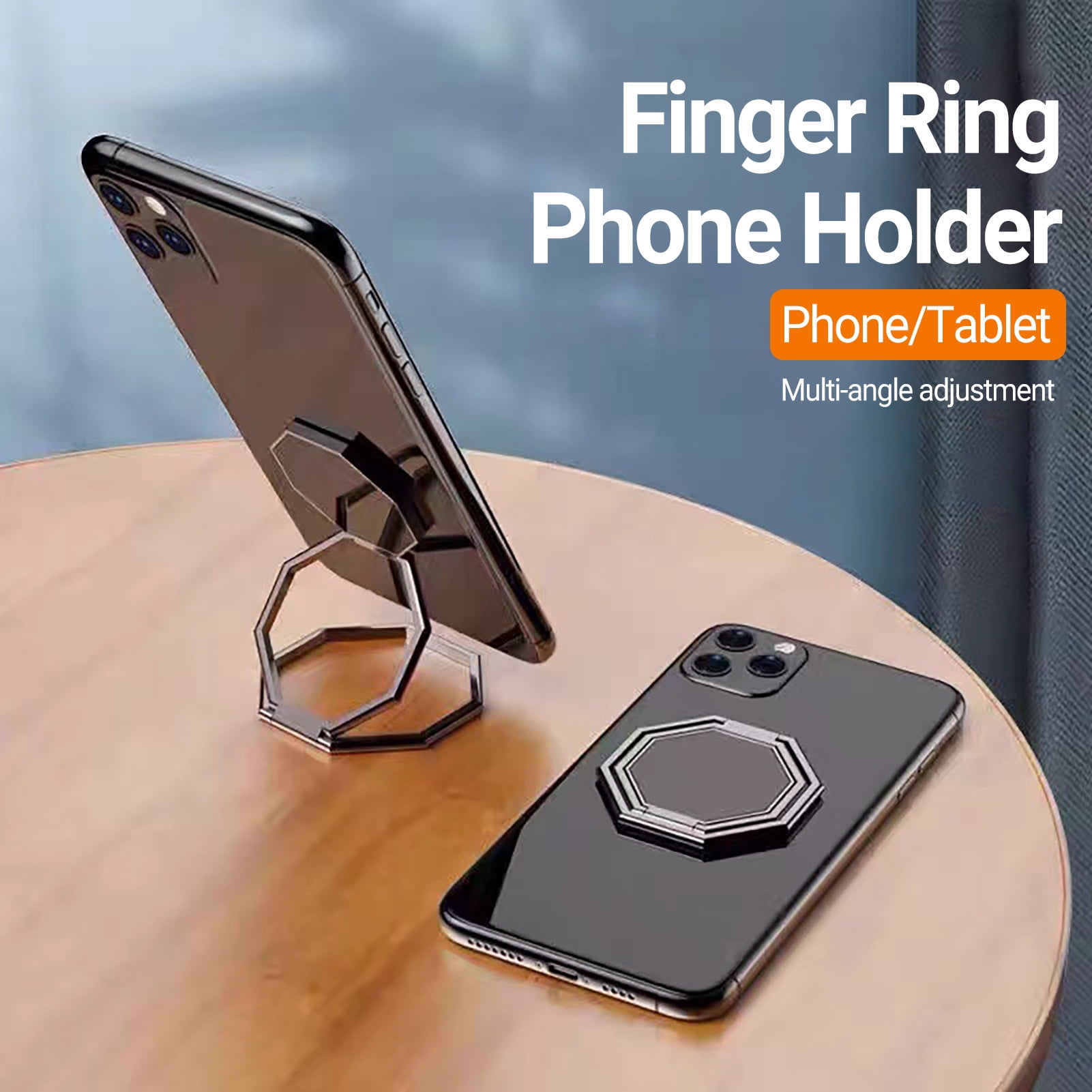 Fairnull Finger Ring Phone Holder Strong Loading Capacity Adjustable ...