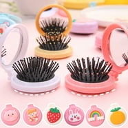 Folding Mini Pocket Hair Comb with Mirror Travel Set - Walmart.com