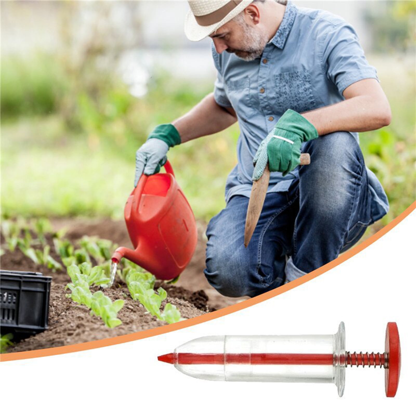 Fairnull Garden Sower Simple Operation Large Capacity Mini Handheld ...