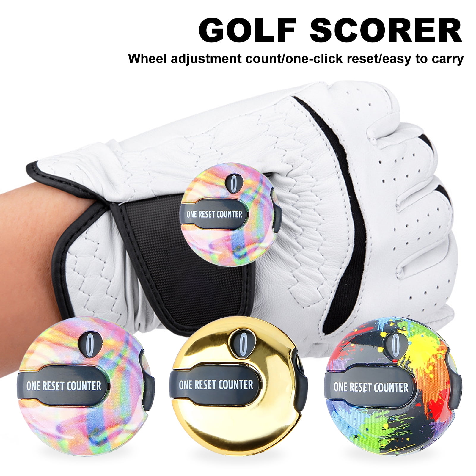 Fairnull Golf Stroke Counter Portable Mini Quick Reset Golf Shot Stroke ...