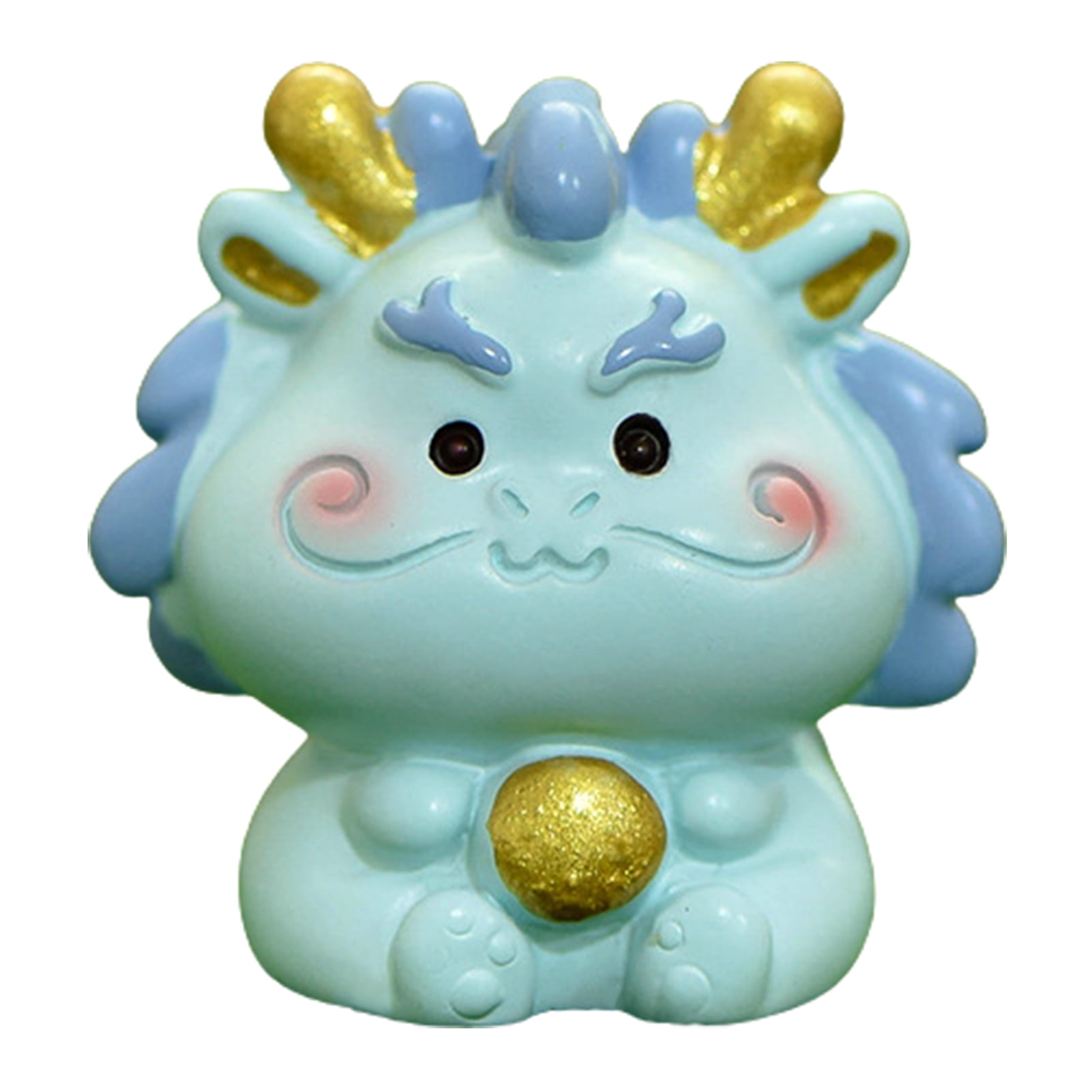 Fairnull Handmade Resin Adorable Animal Shape Miniature Statue Decor ...