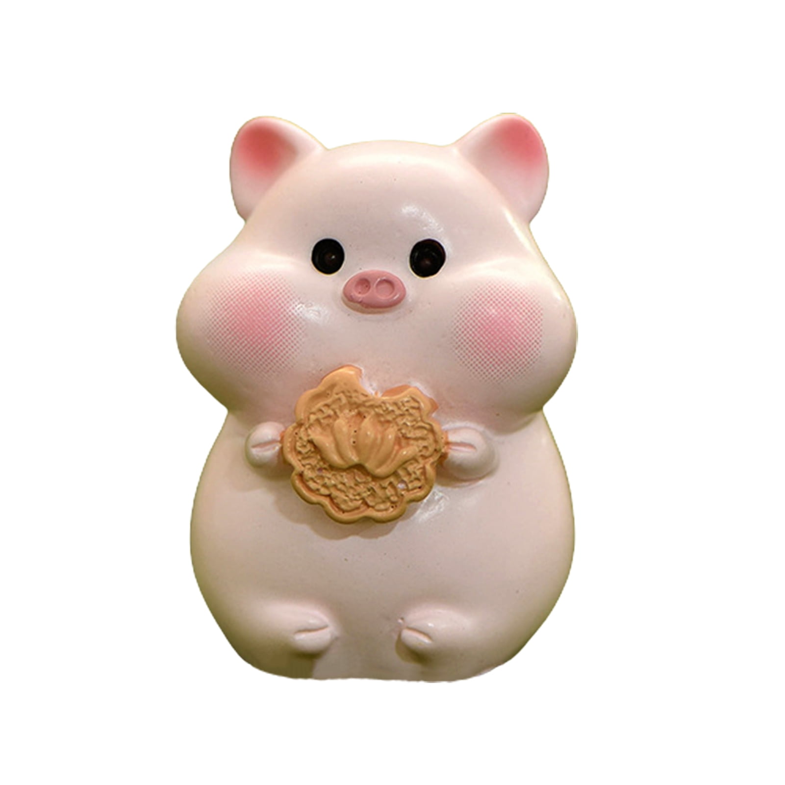Fairnull Handmade Resin Adorable Animal Shape Miniature Statue Decor ...