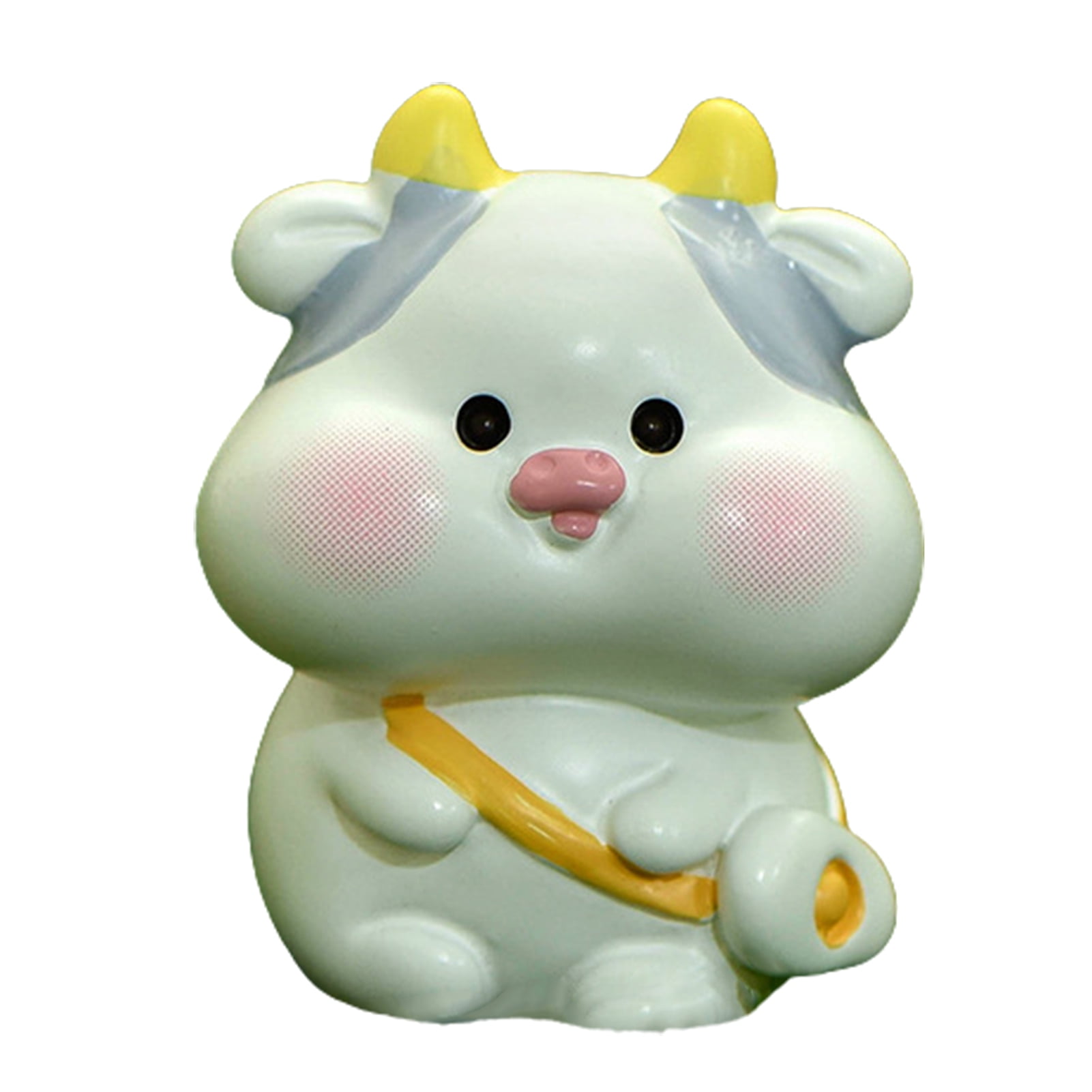 Fairnull Handmade Resin Adorable Animal Shape Miniature Statue Decor ...