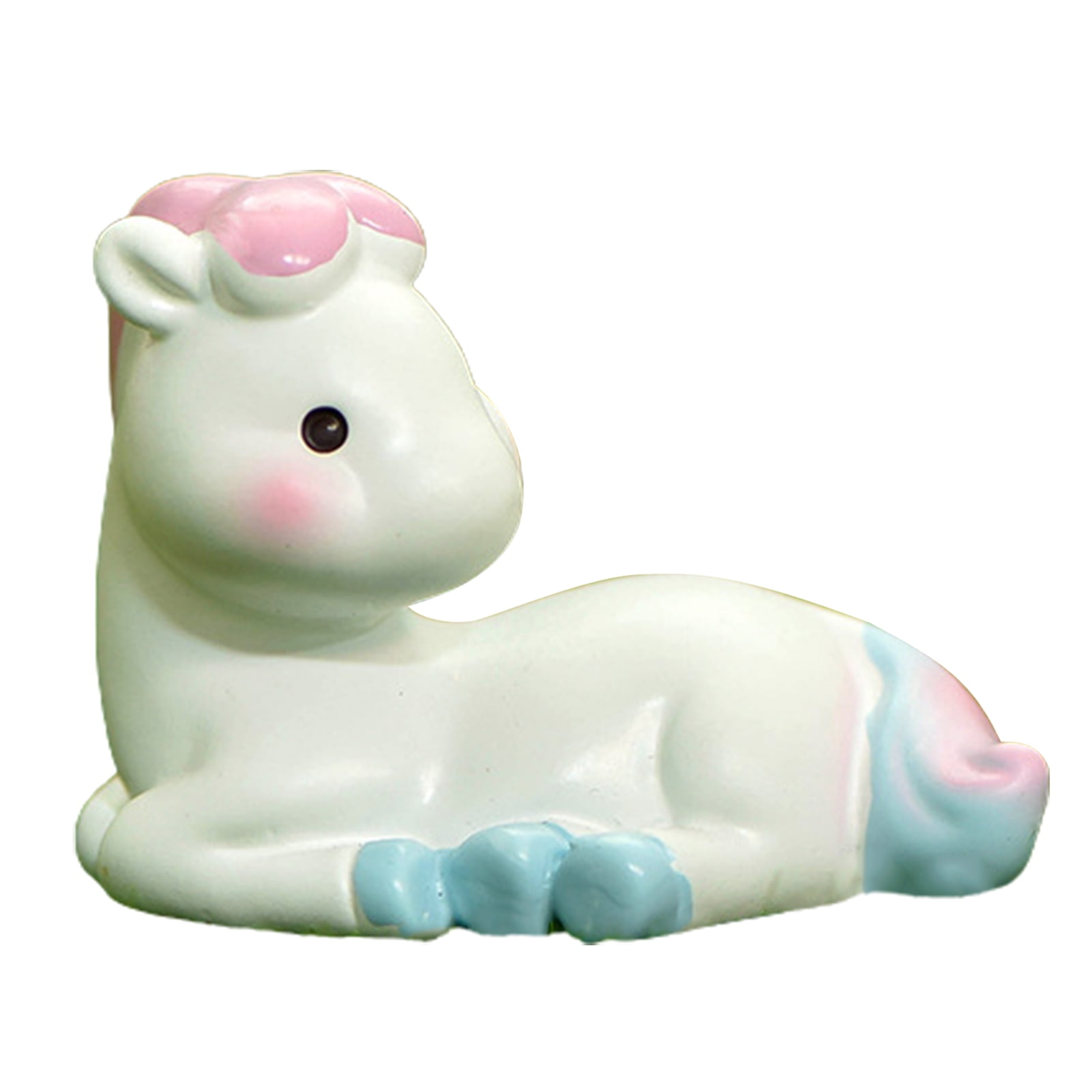 Fairnull Handmade Resin Adorable Animal Shape Miniature Statue Decor ...