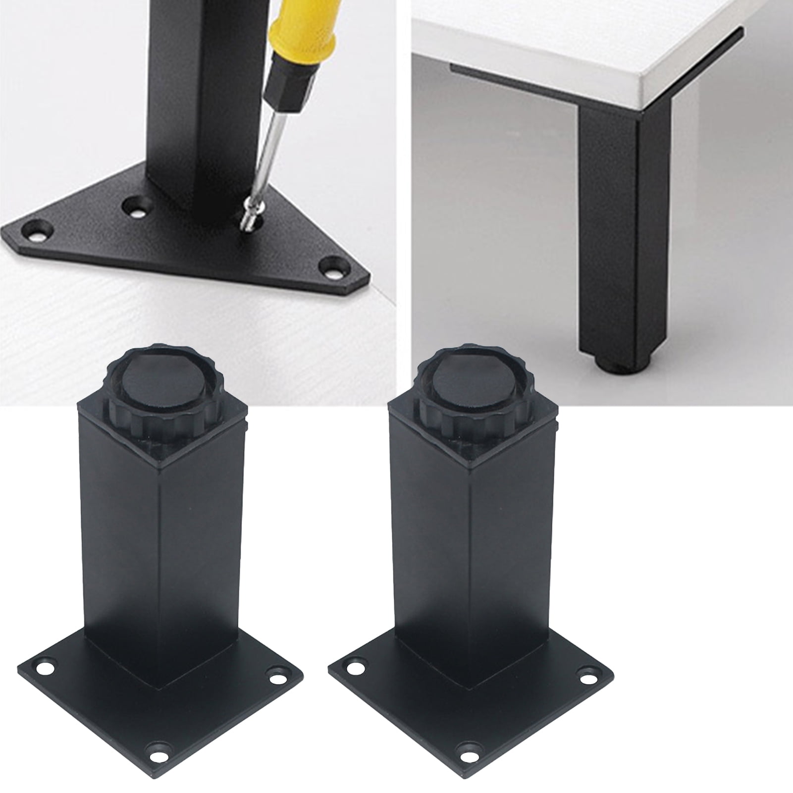 Fairnull Heavy Duty Anti-Rust Cabinet Feet Aluminum Alloy Adjustable ...