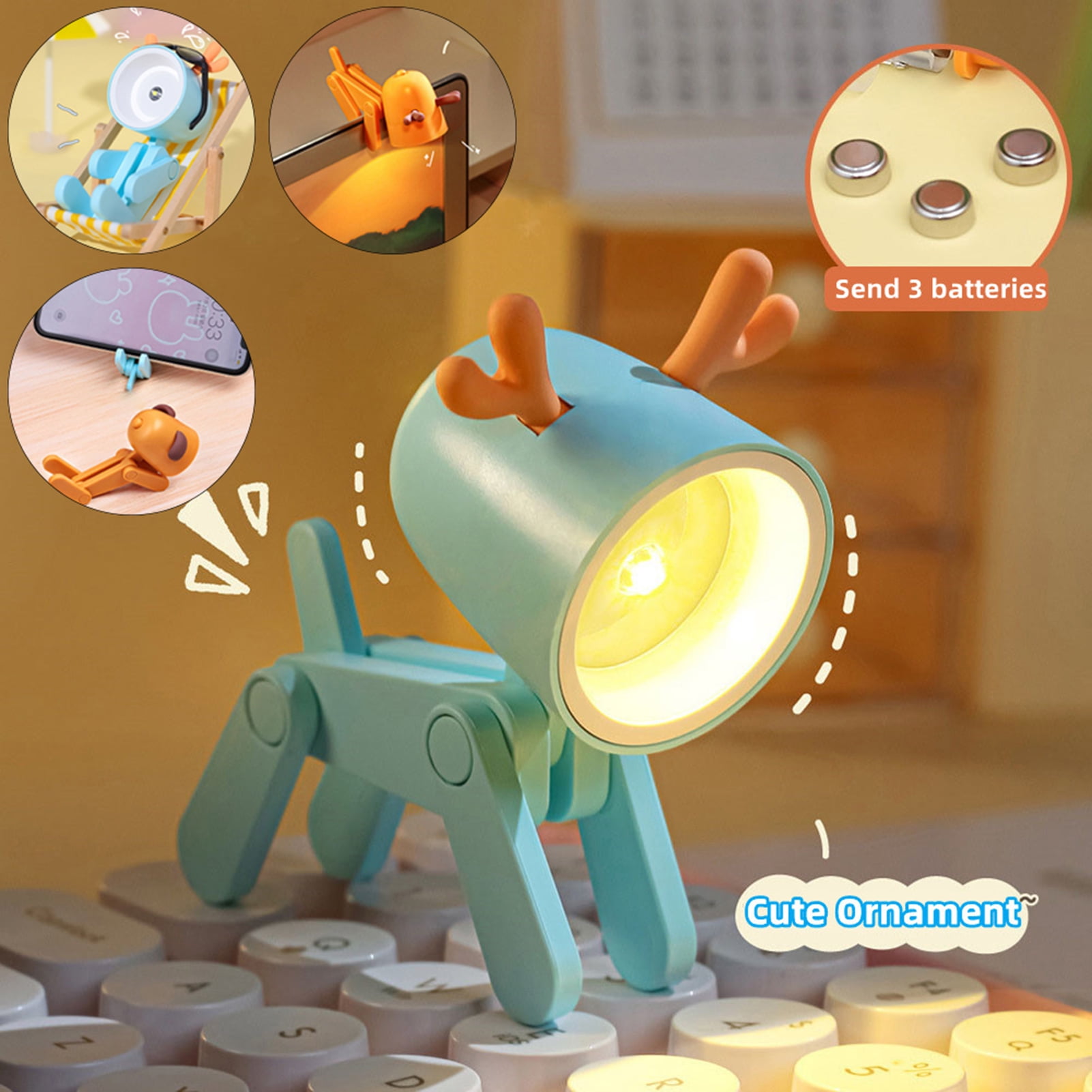 Fairnull LED Lamp Creative Shape Glare Free Multi-angle Adjustable One ...