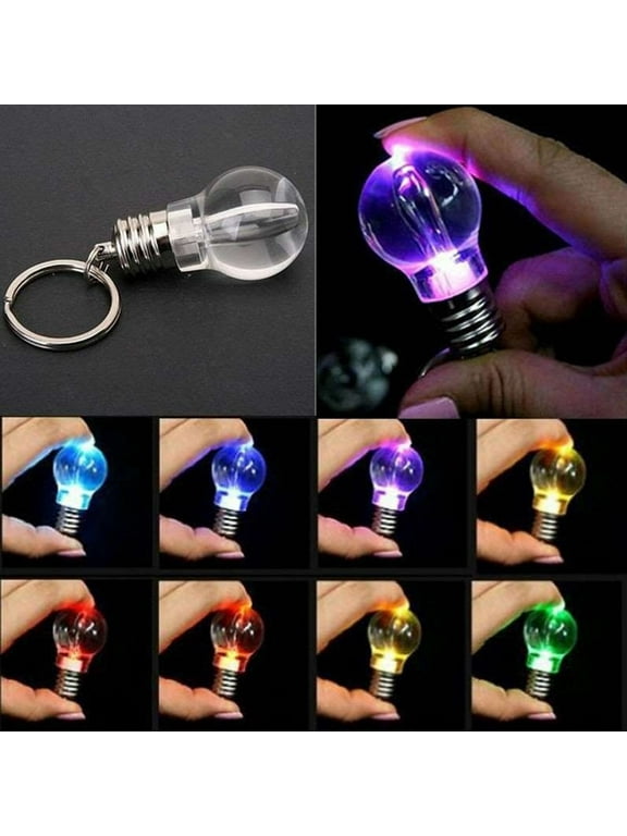 Greenred Mini Color Changing LED Flashlight Light Bulb Lamp Key Ring ...