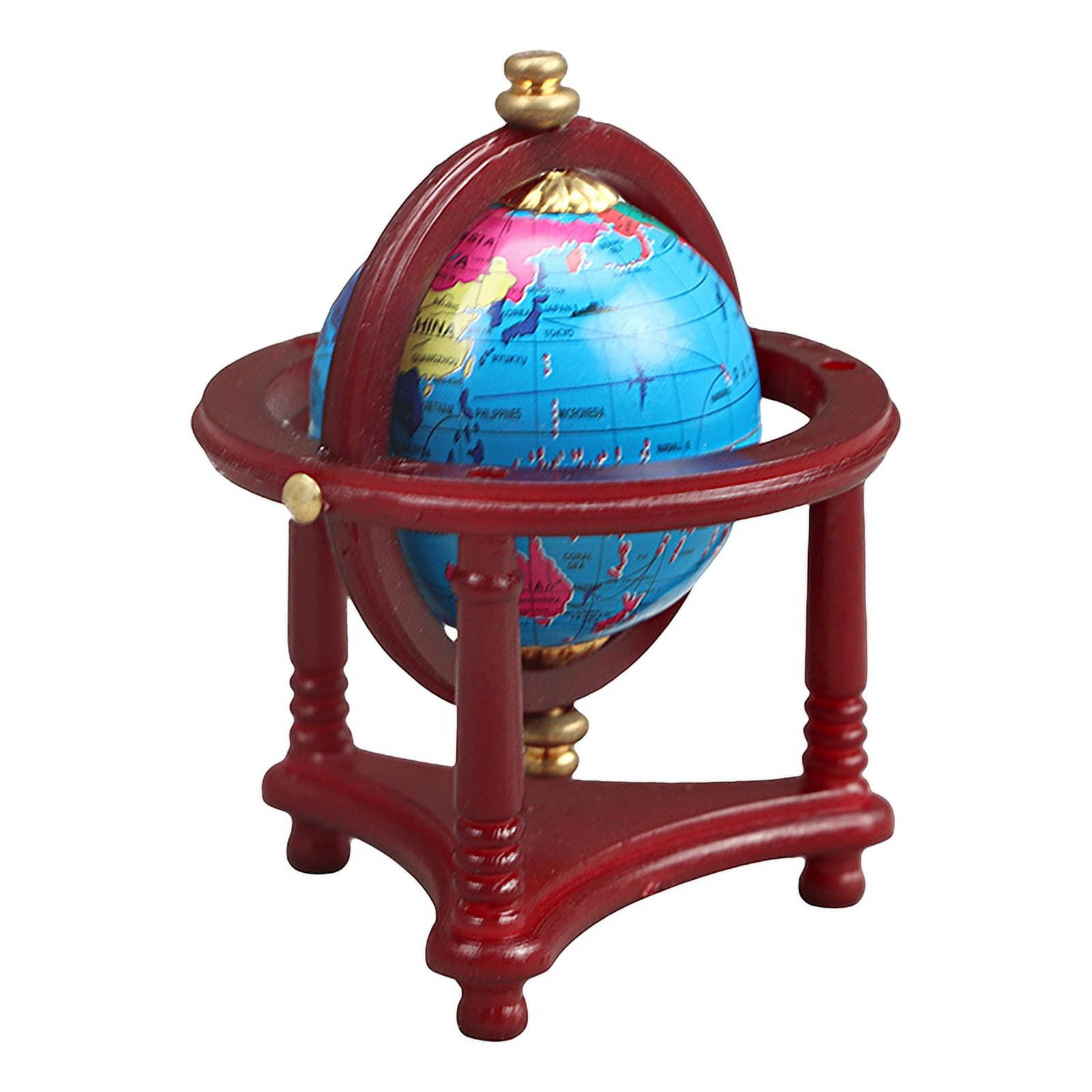 Fairnull Miniature World Globe with Plastic Stand Realistic DIY Gifts ...