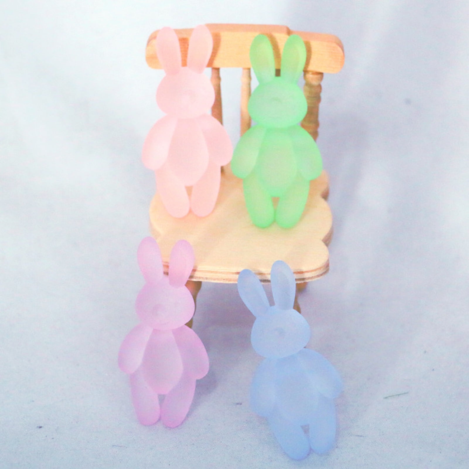 Fairnull Miniatures Rabbit Matte Texture Fine Workmanship Creative Eco ...